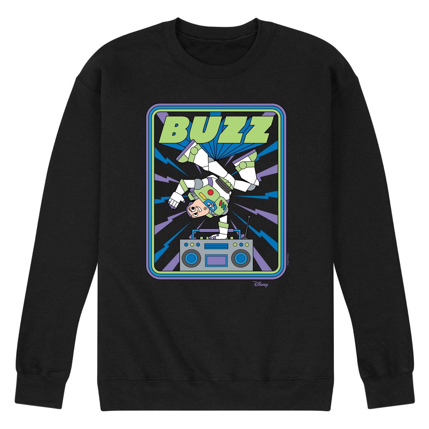 Disney - Toy Story - Buzz Breakdancing - Men's Crew Neck Fleece ...