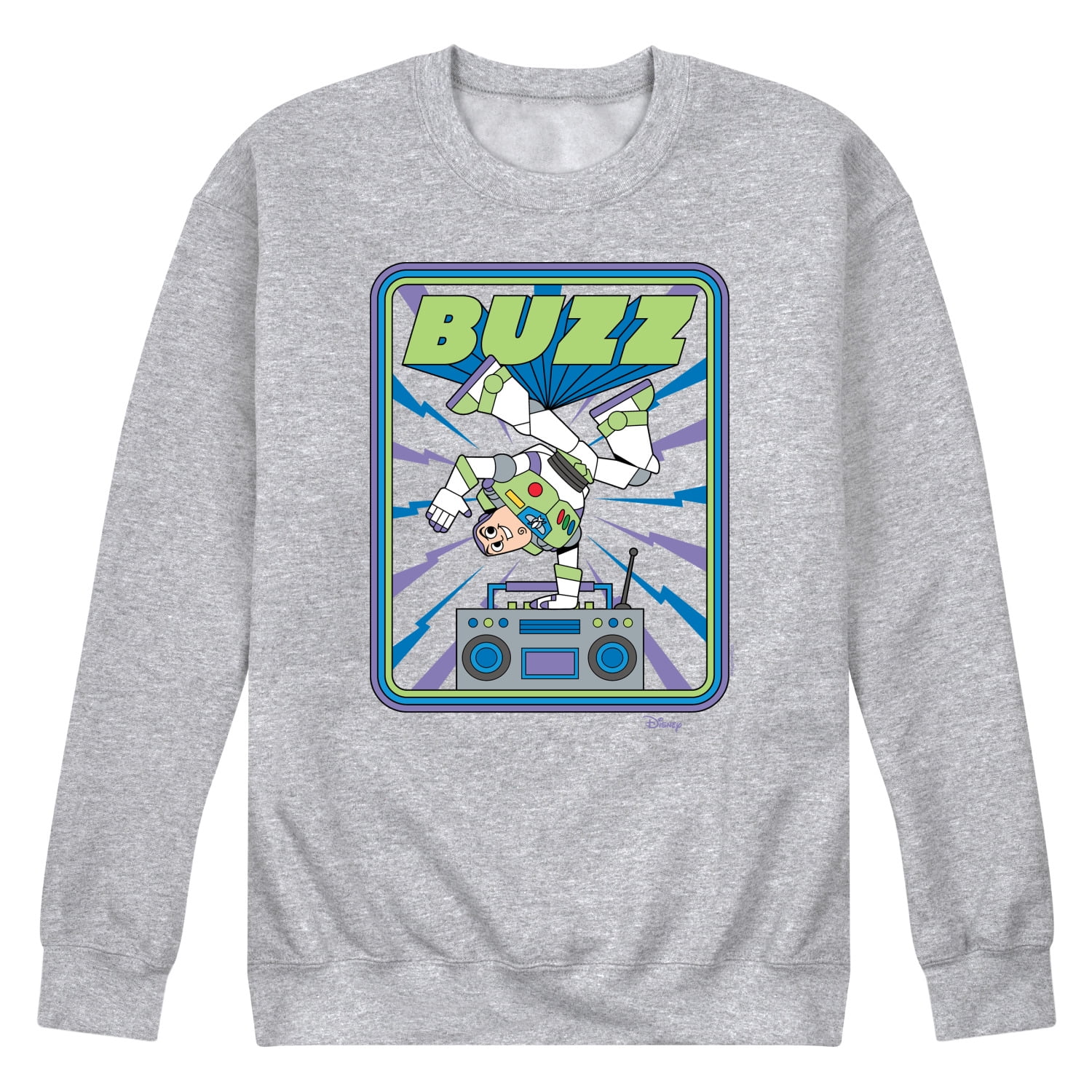 Disney - Toy Story - Buzz Breakdancing - Men's Crew Neck Fleece ...