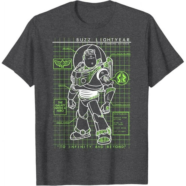 Disney Toy Story Buzz Lightyear Schematics T-Shirt - Walmart.com