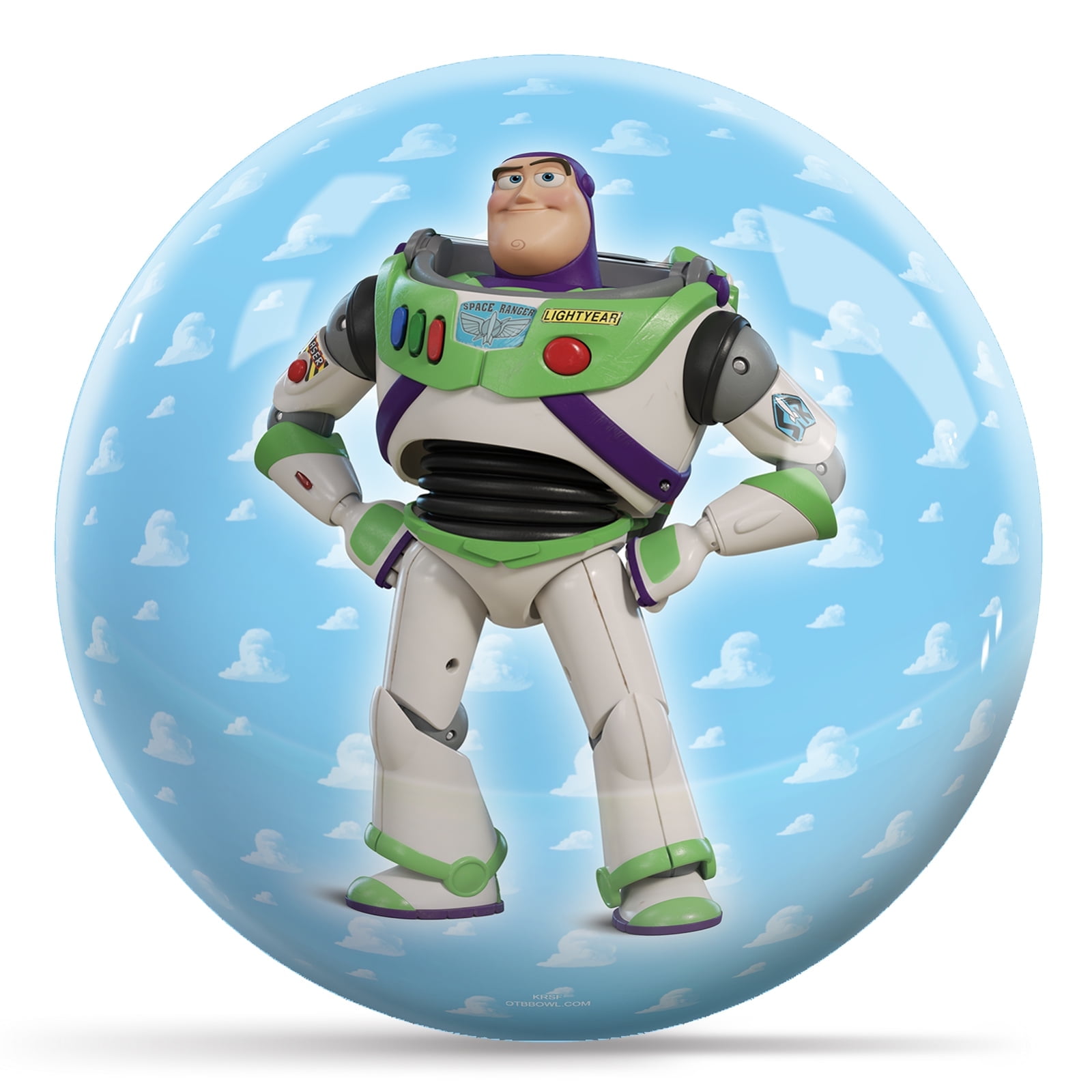 Disney Toy Story Buzz Lightyear Undrilled Bowling Ball 10lb - Walmart.com