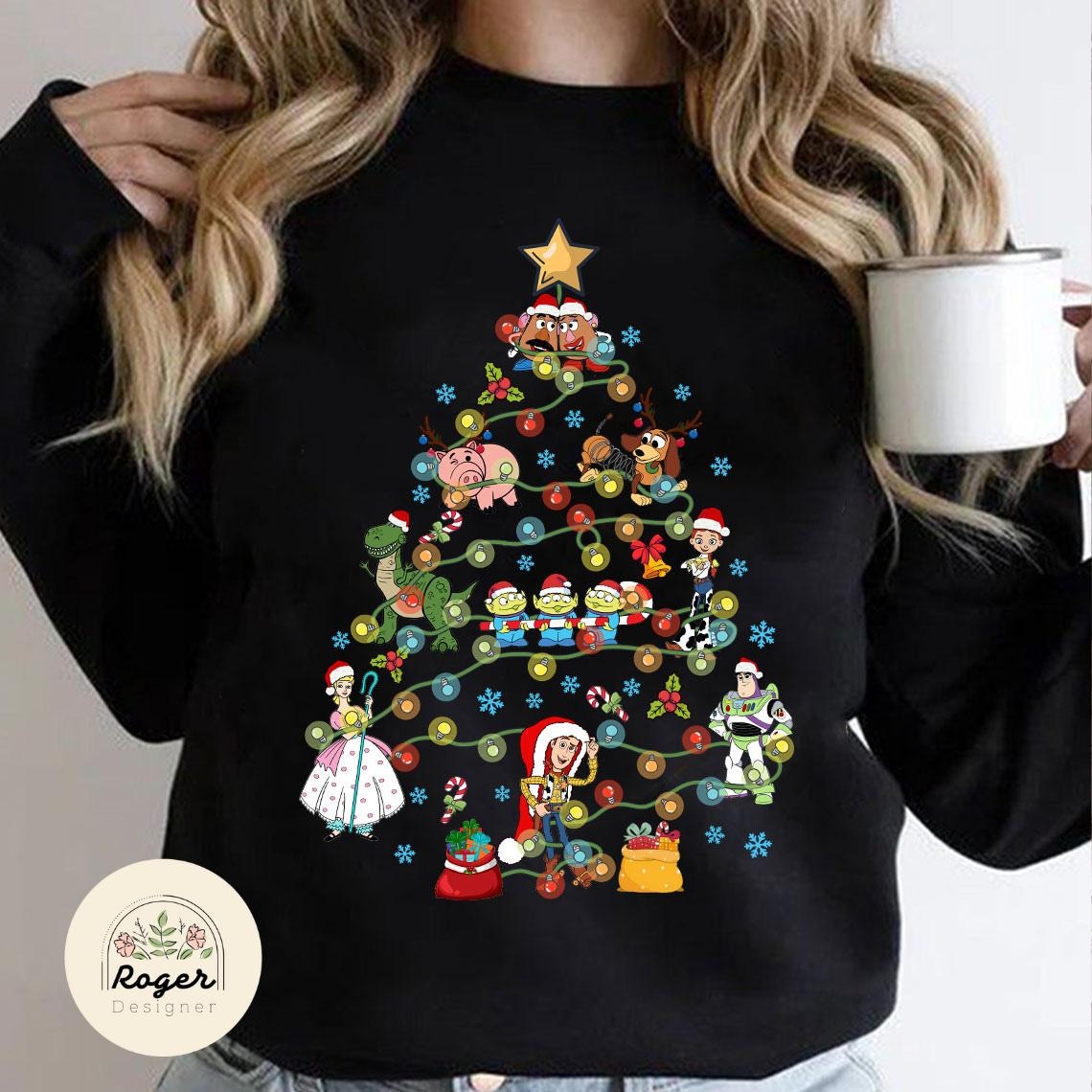 Disney Toy Story Christmas Lights Sweatshirt, Disneyland Xmas Matching ...