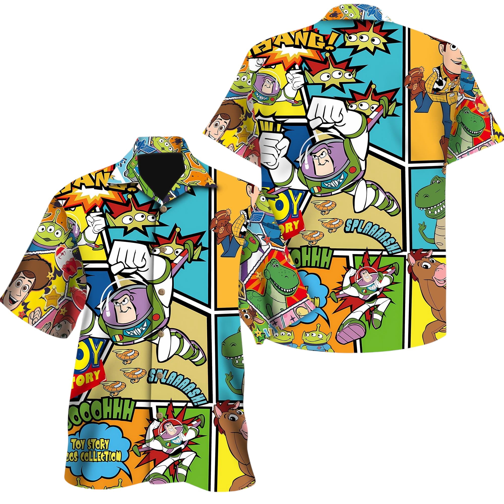 Disney Toy Story Comic Hawaiian Shirt, Magical Castle Hawaiian Gift ...