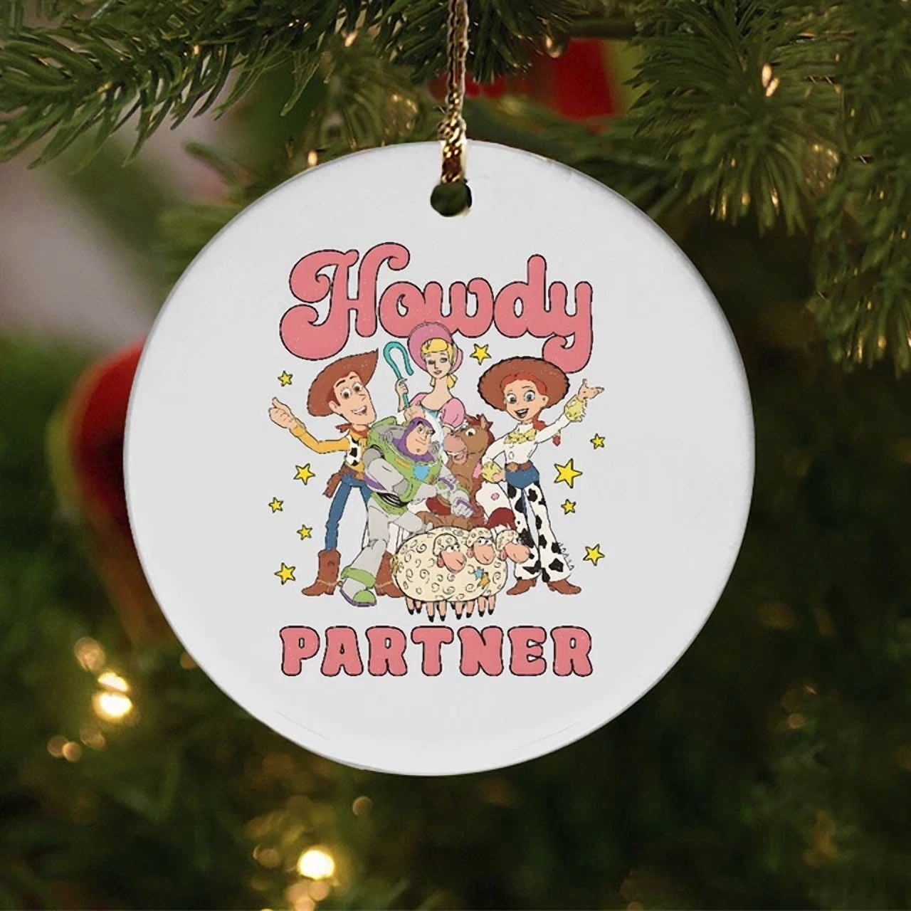 Disney Toy Story Group Ornament Howdy Partner Buzz Woody Ceramic ...