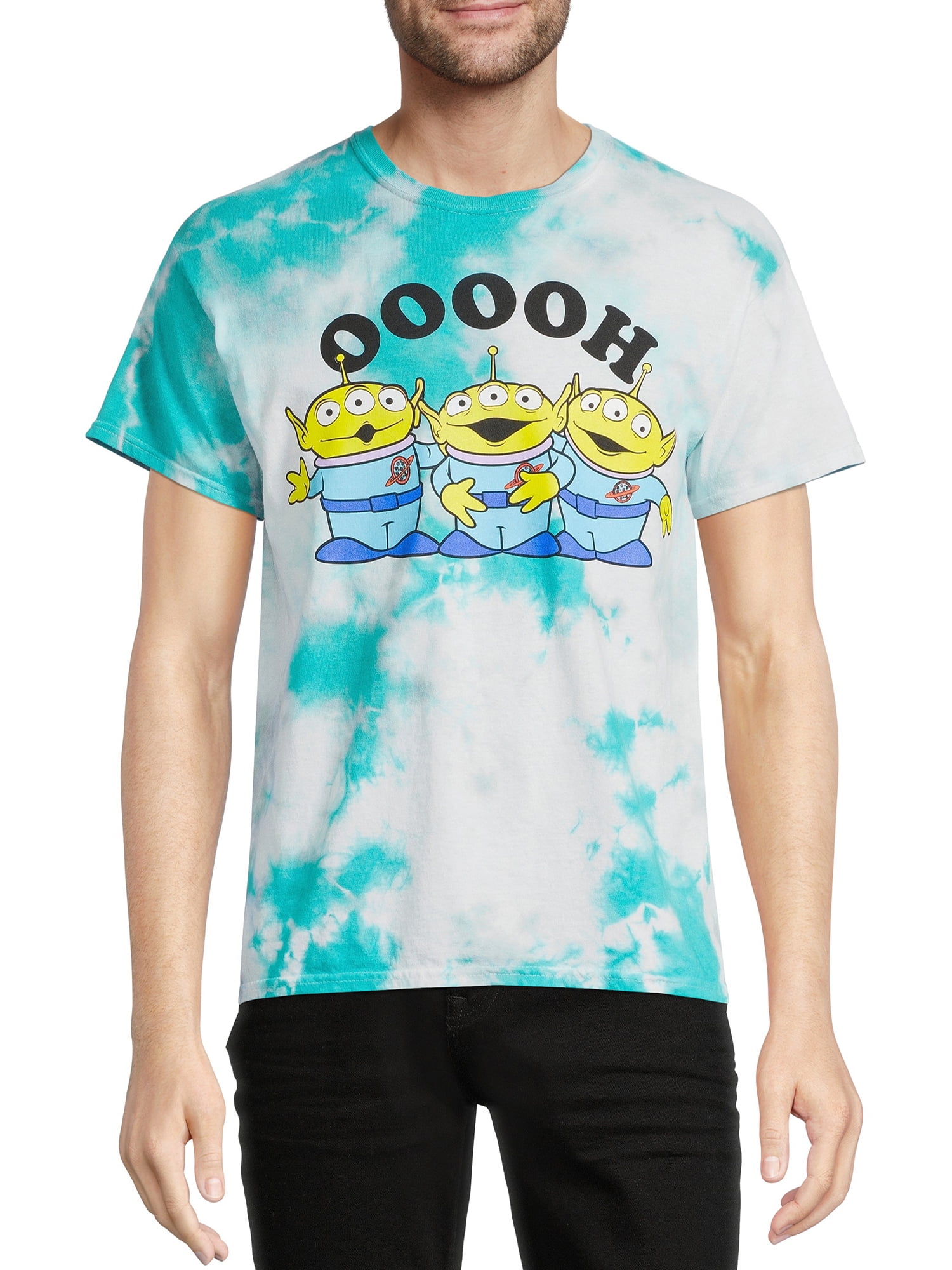 Disney Toy Story Men's & Big Men's Aliens Tie Dye Graphic Print T-Shirt ...