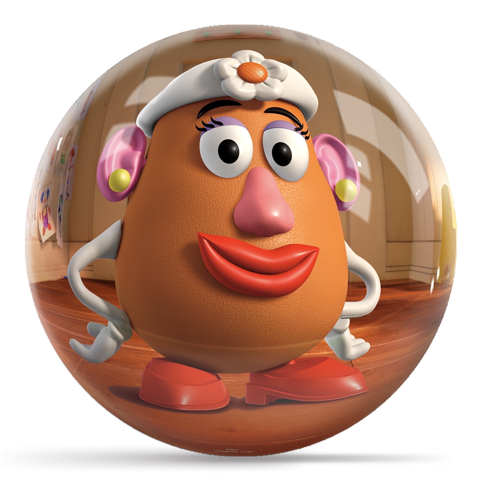 Disney Toy Story Mr & Mrs Potato Head Undrilled Bowling Ball 12lb ...