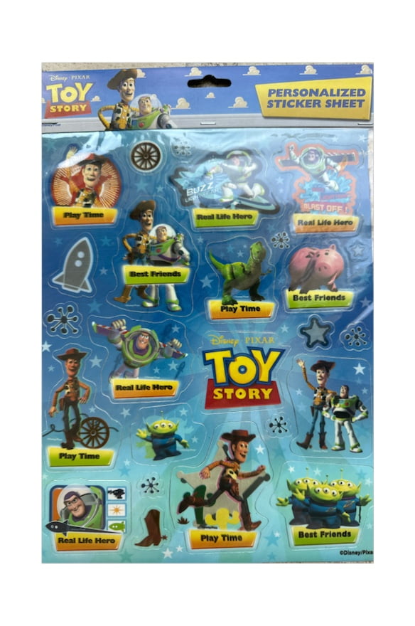 Disney Toy Story Personalized Sticker Sheet - Walmart.com
