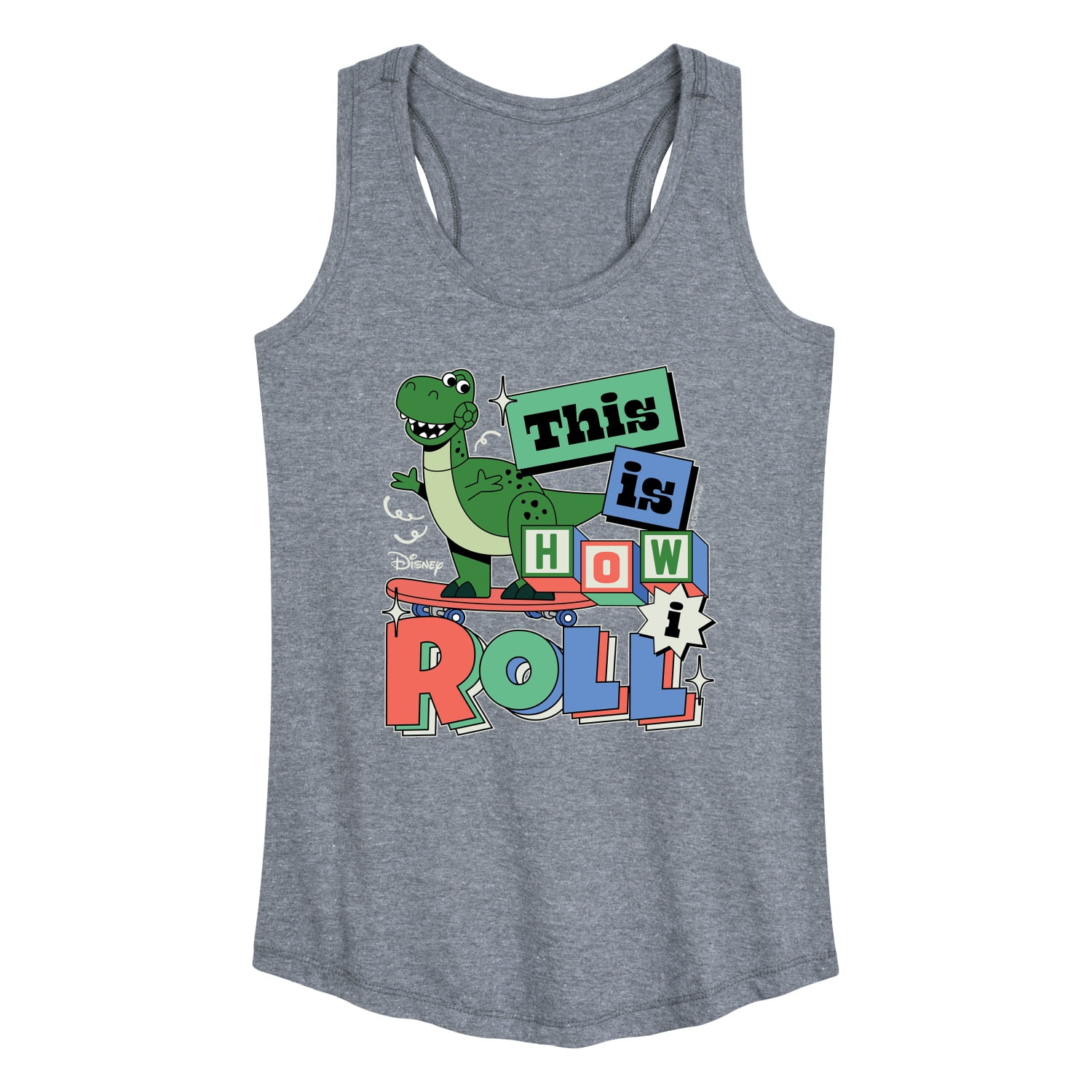 Disney - Toy Story - Rex This Is How I Roll - Women's Racerback Tank ...