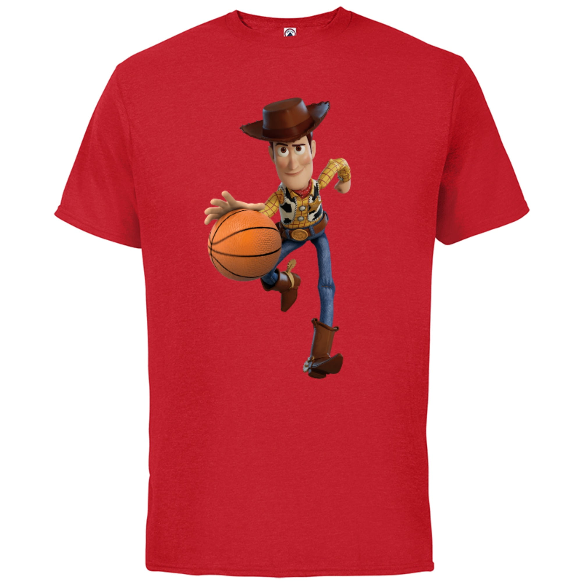 Disney Toy Story Sheriff Woody Basketball - Short Sleeve Cotton T-Shirt ...