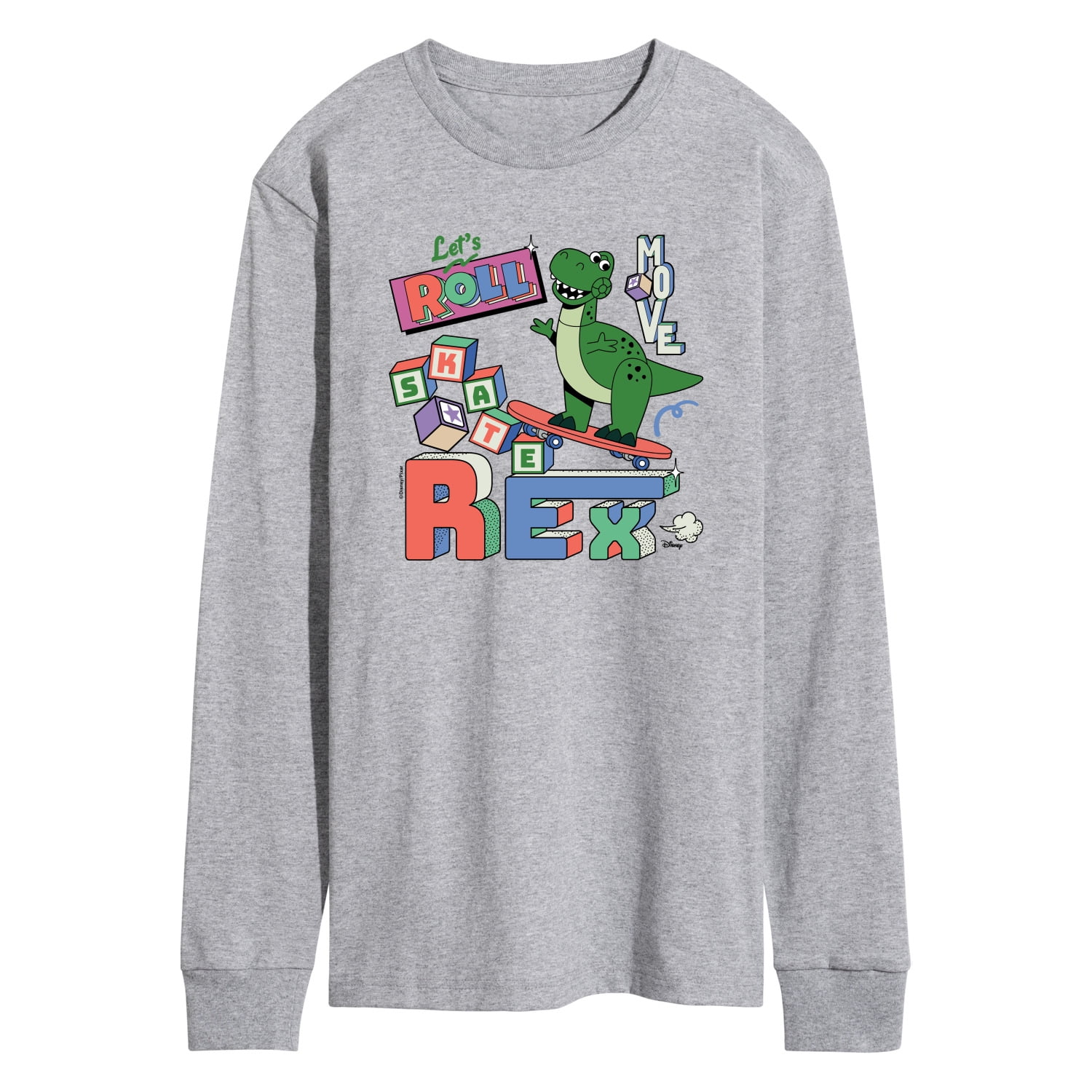 Disney - Toy Story - Skateboard Rex - Men's Long Sleeve T-Shirt ...