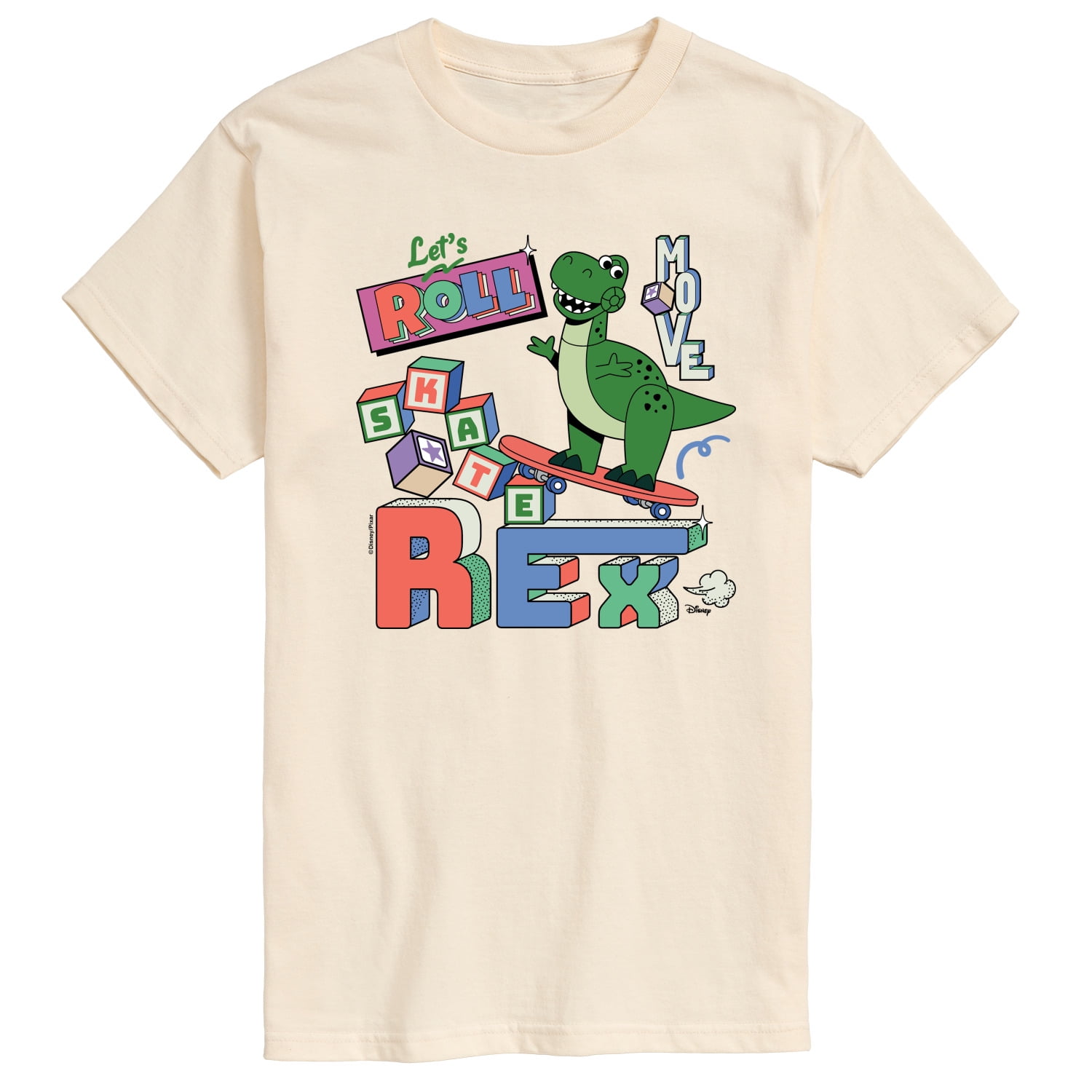Disney - Toy Story - Skateboard Rex - Men's Short Sleeve Graphic T ...