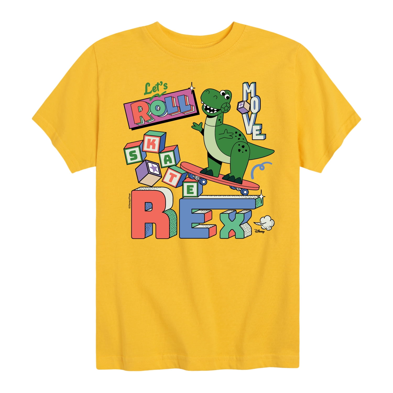 Disney - Toy Story - Skateboard Rex - Toddler & Youth Short Sleeve ...