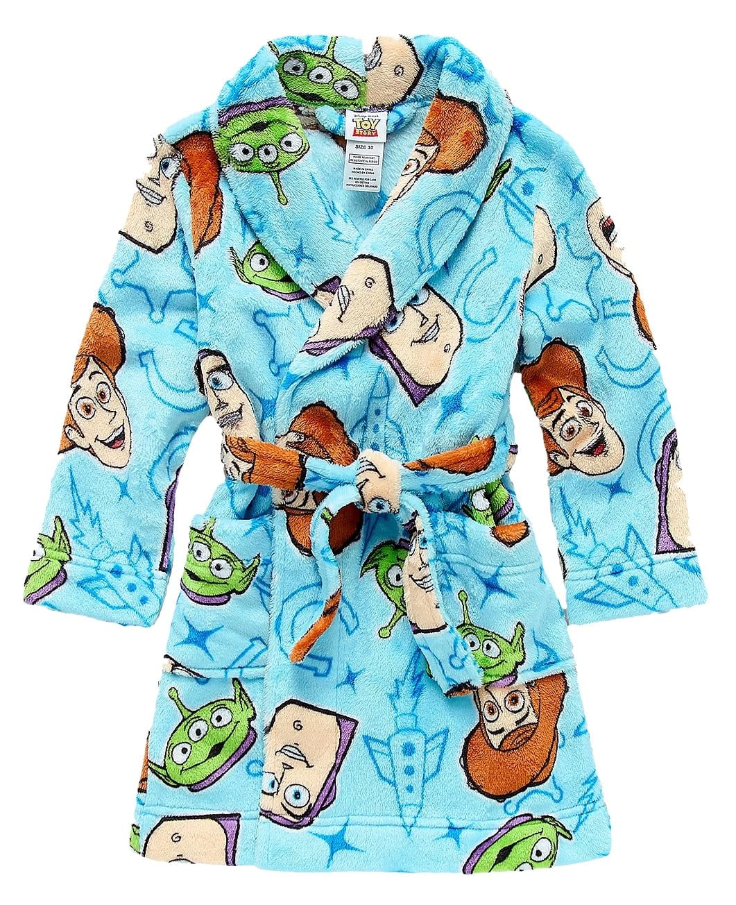 Disney Toy Story Toddler Boys' Bath Robe, Woody & Buzz - Walmart.com
