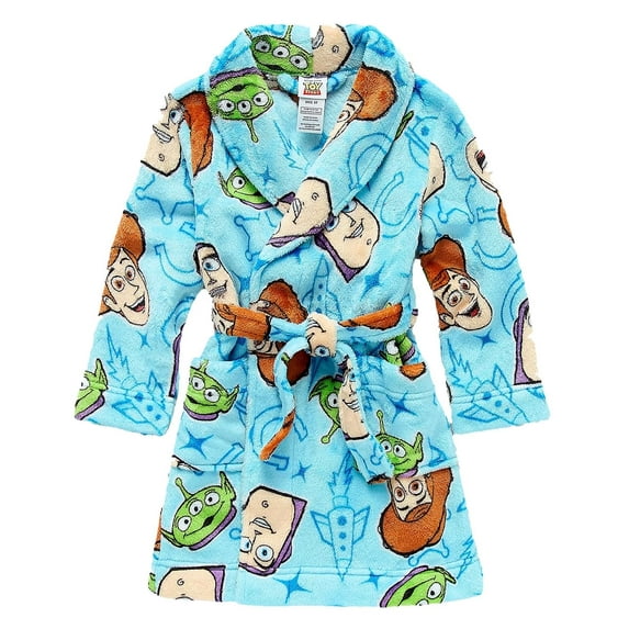 Disney Toy Story Toddler Boys' Bath Robe, Woody & Buzz - Walmart.com