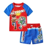 Disney Toy Story UPF 50+ Rash Guard and Swim Trunks Shorts Swimwear Set ...