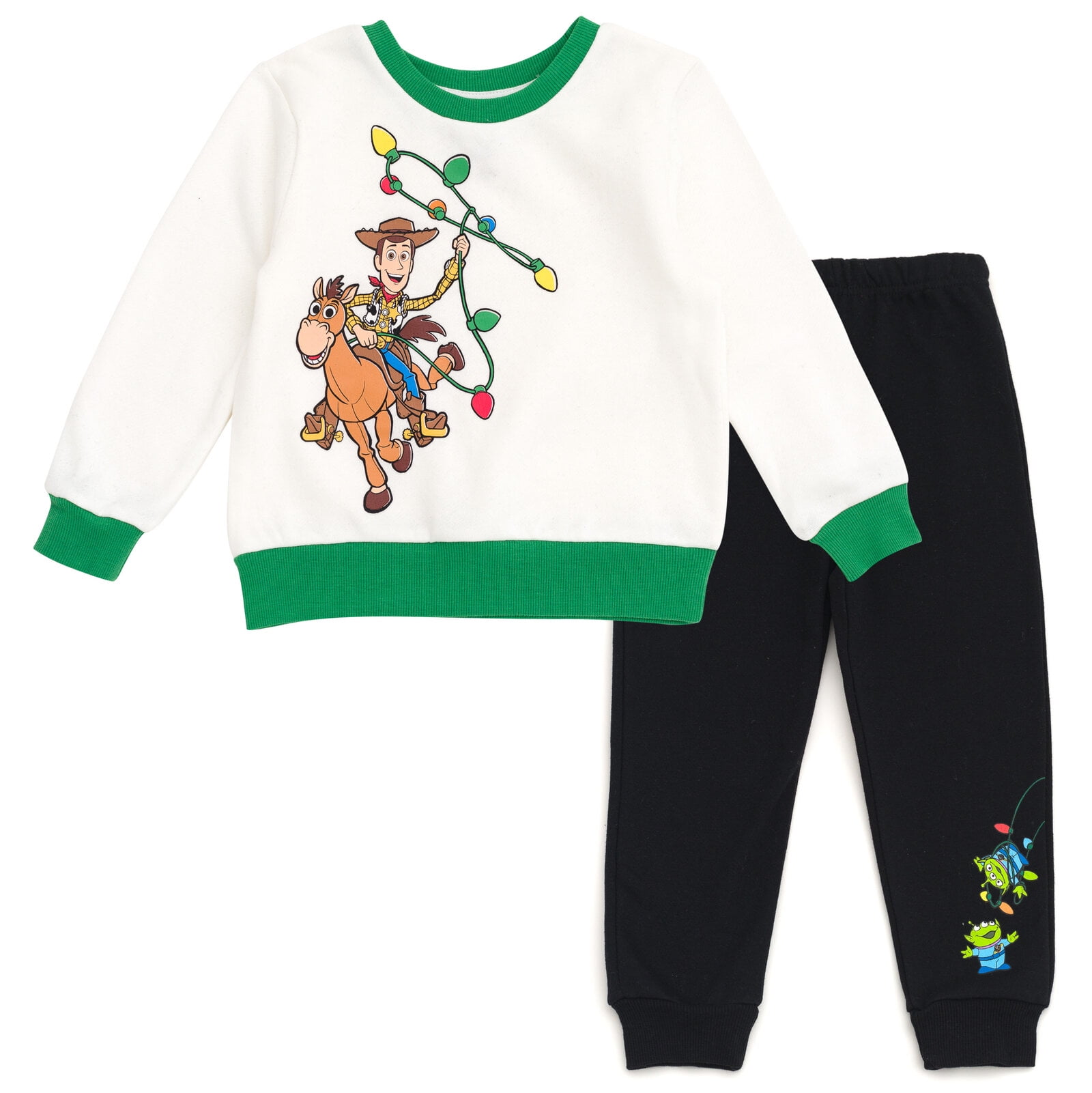Disney Toy Story Woody Bullseye Alien Christmas Fleece Sweatshirt and ...