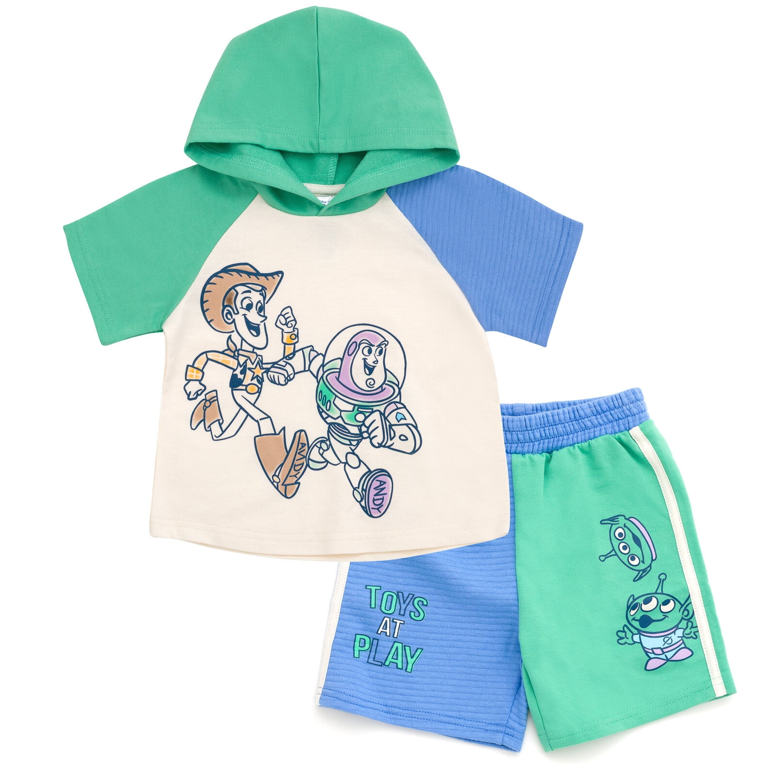 Disney Toy Story Woody Buzz Lightyear Alien Pullover Hoodie and French ...