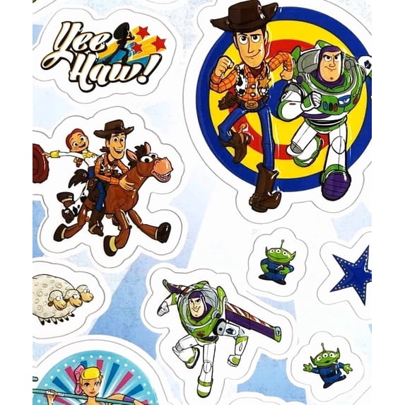 Disney Toy Story Woody Buzz Lightyear Jessie & More Puffy Stickers - 20 ...