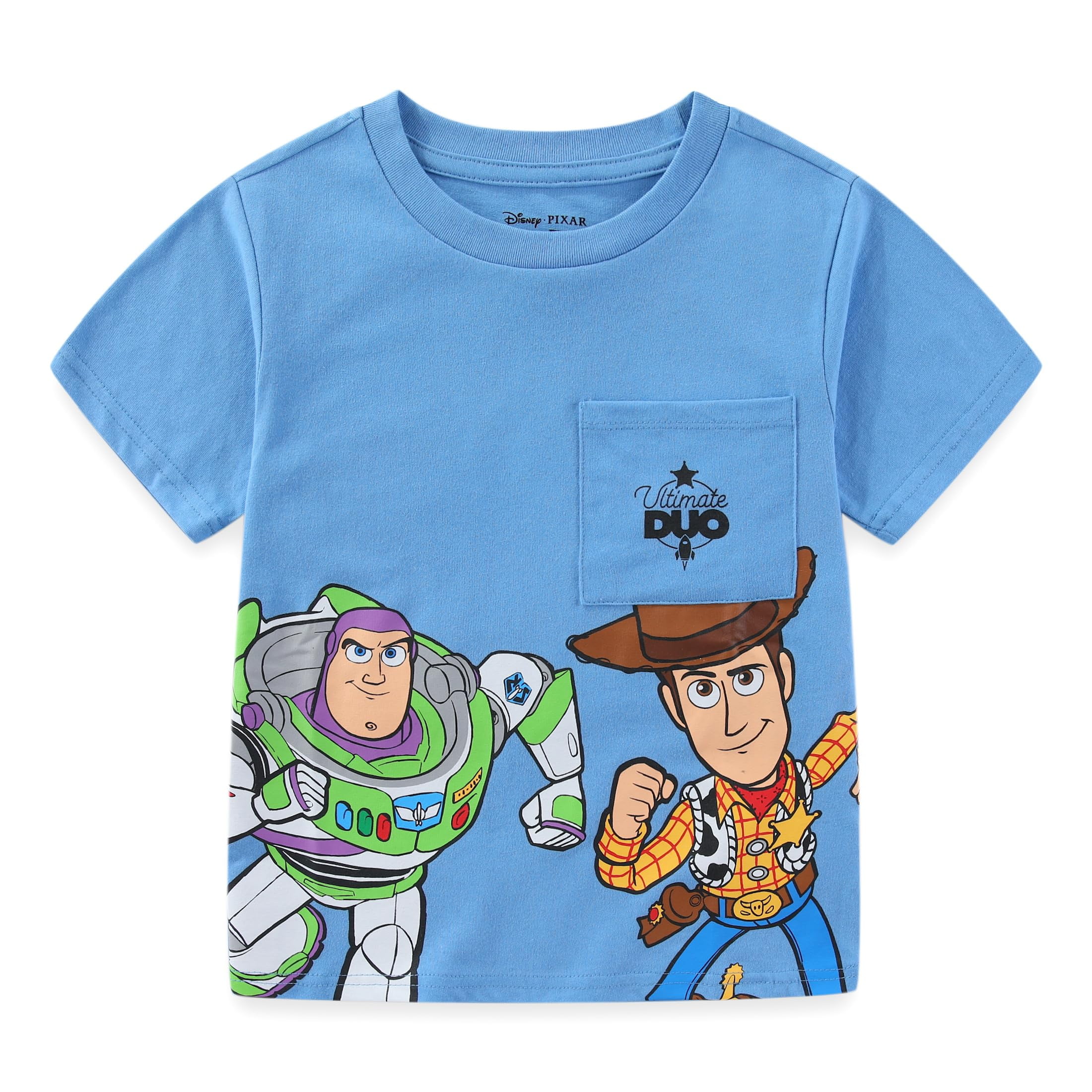 Disney Toy Story Woody Buzz Lightyear Short Sleeve T-Shirt (Boys ...