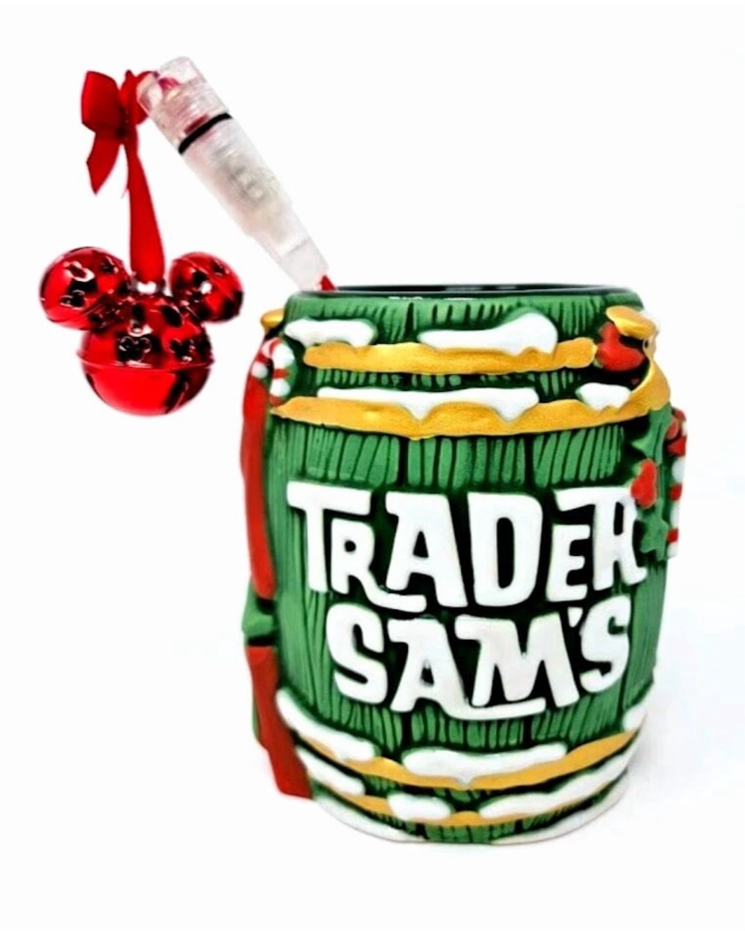 Disney Trader Sam’s Holiday Barrel Tiki Mug And Stir Stick Cup ...