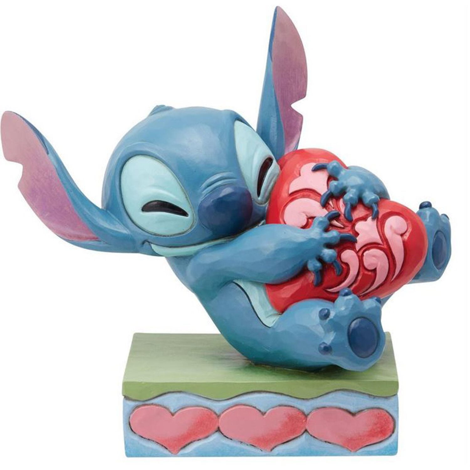 Disney Traditions Stitch Heart Struck Figurine, Hand-Painted Resin, 5. ...