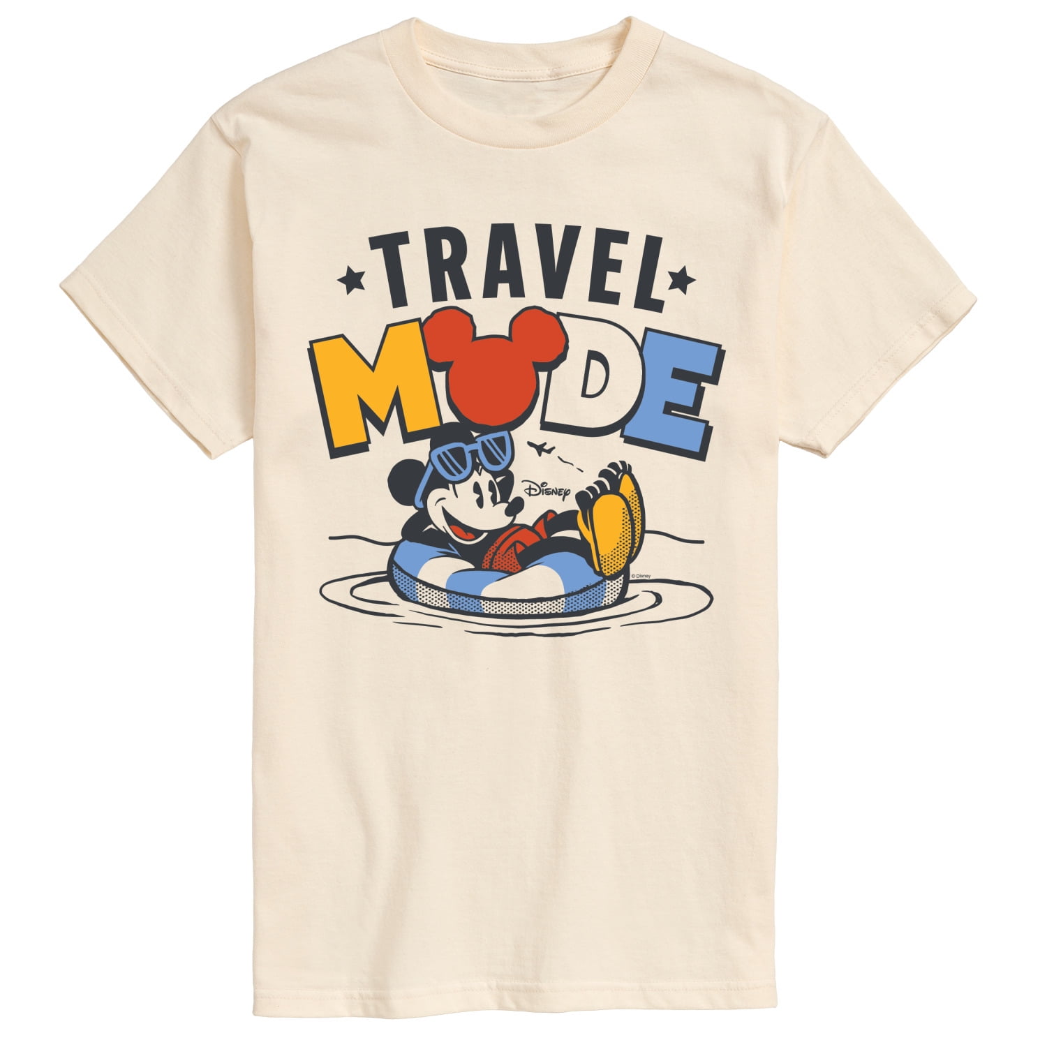 Disney - Travel Mode Mickey - Men's Short Sleeve Graphic T-Shirt ...