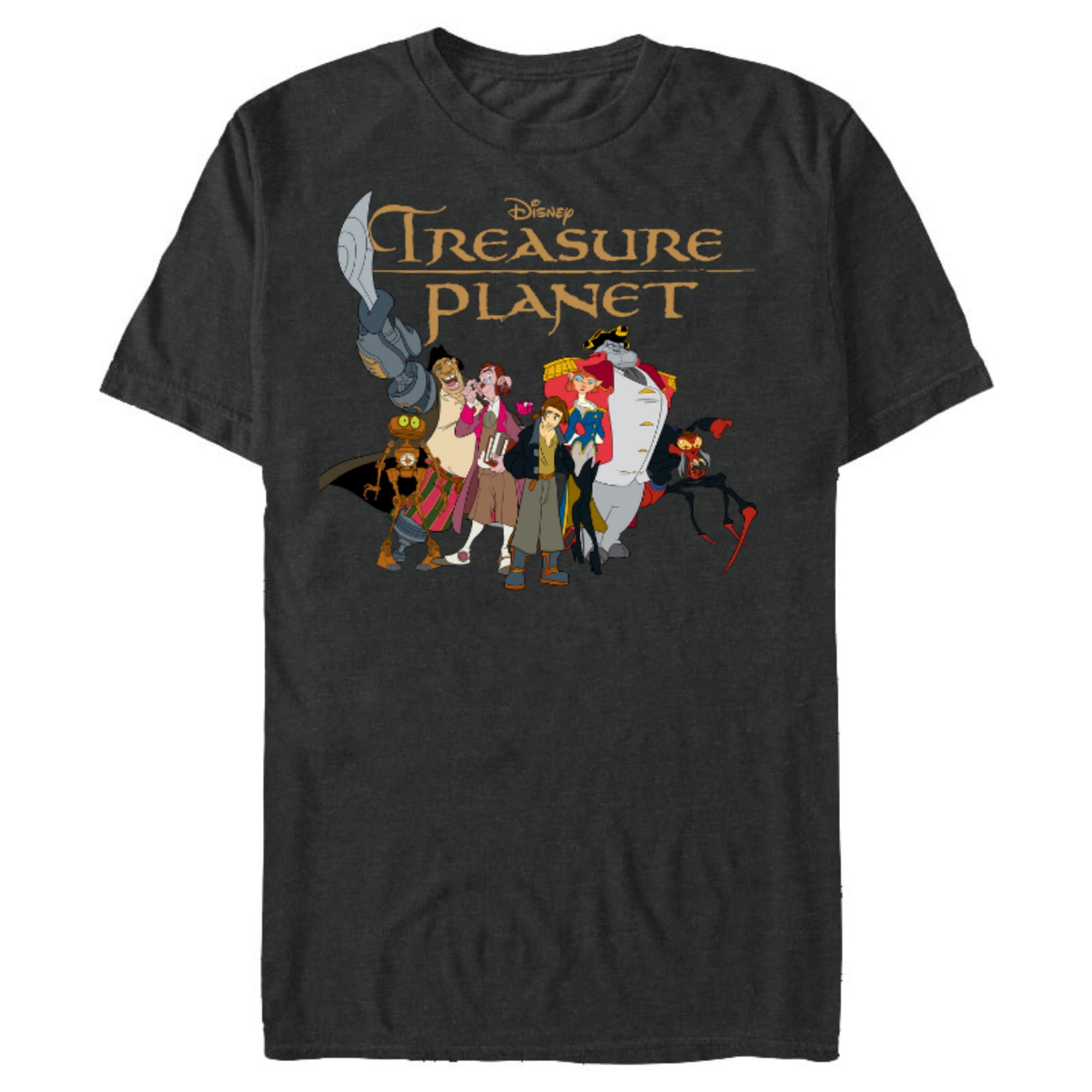 Disney Treasure Planet Logo and Characters T-Shirt- Short Sleeve ...