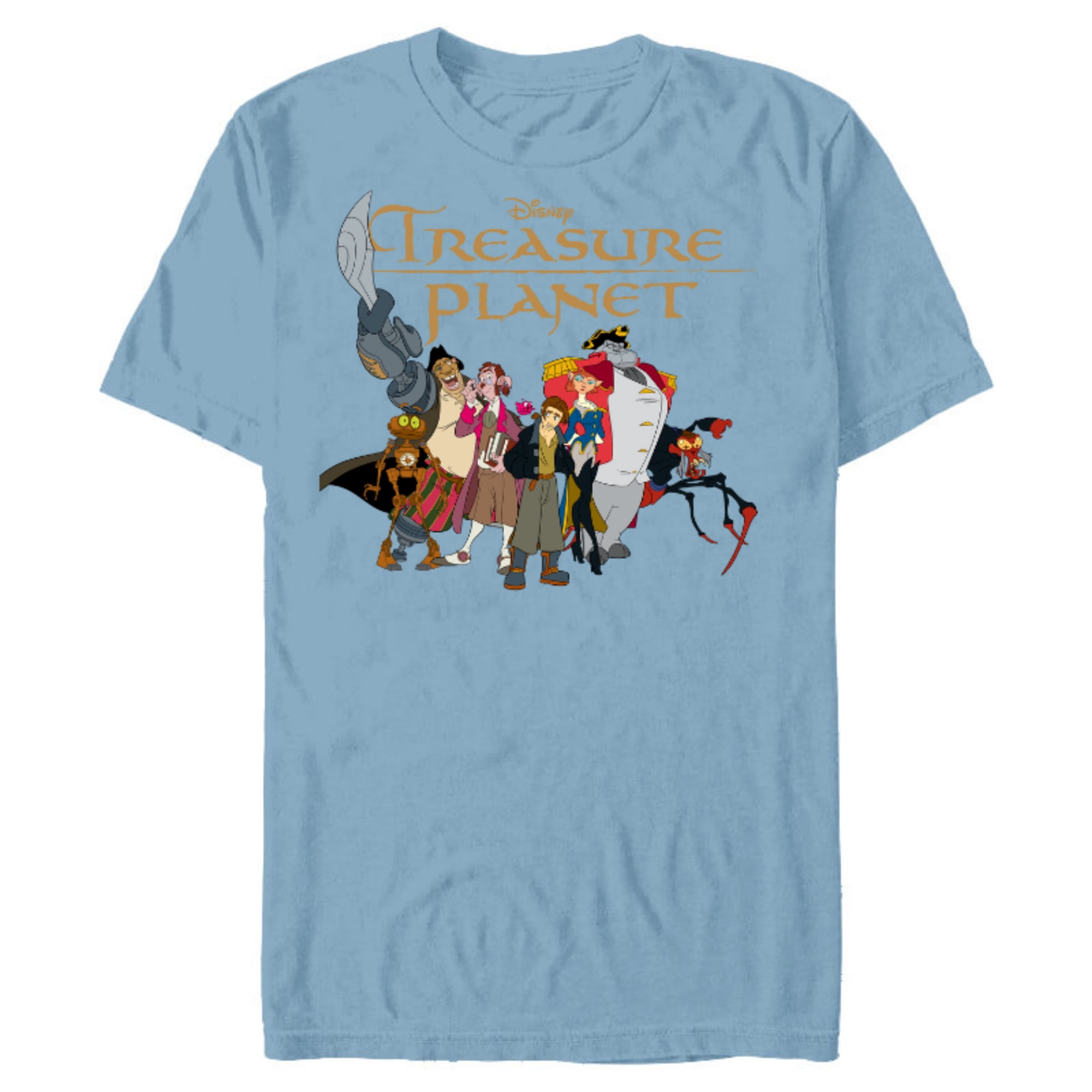 Disney Treasure Planet Logo and Characters T-Shirt- Short Sleeve ...