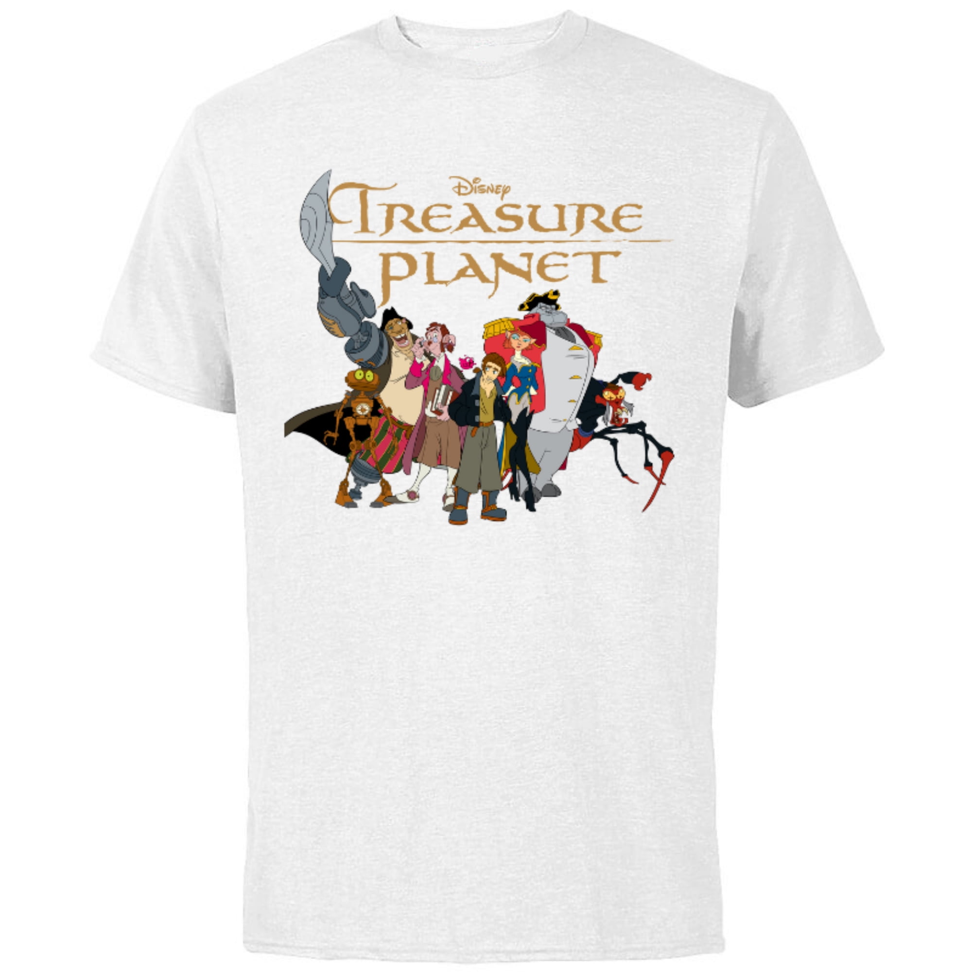 Disney Treasure Planet Logo and Characters T-Shirt - Short Sleeve ...