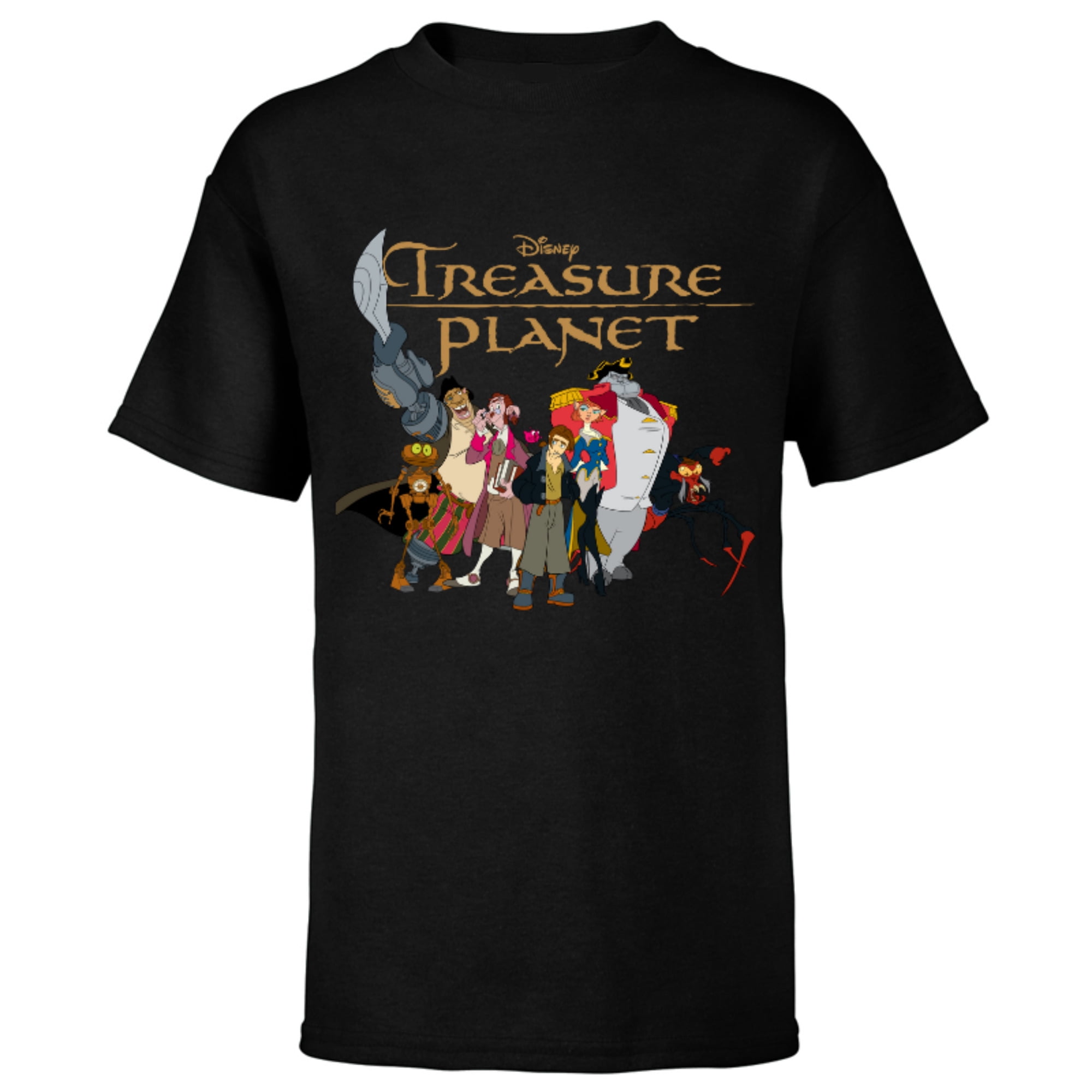 Disney Treasure Planet Logo and Characters T-Shirt - Short Sleeve T ...
