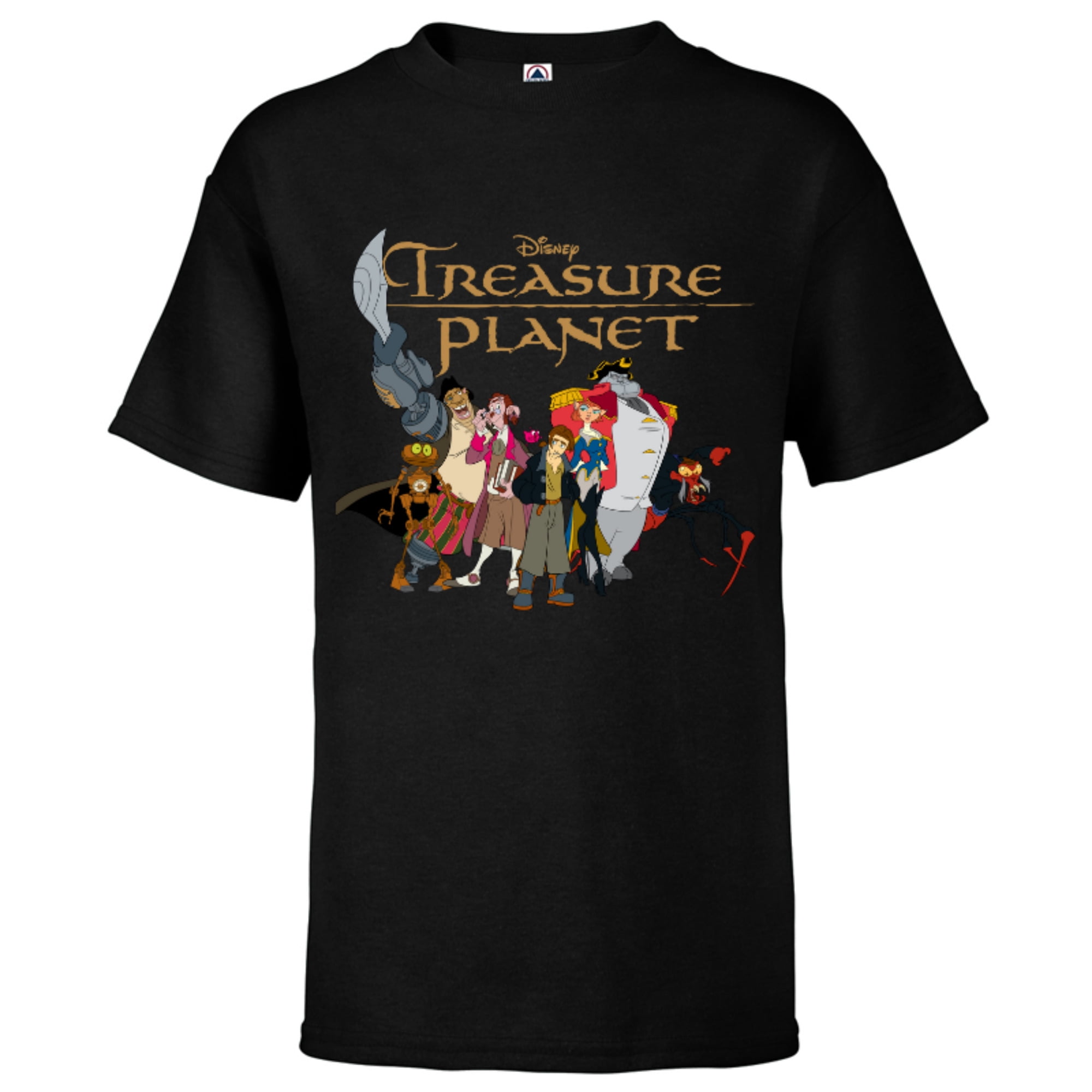 Disney Treasure Planet Logo and Characters T-Shirt - Short Sleeve T ...