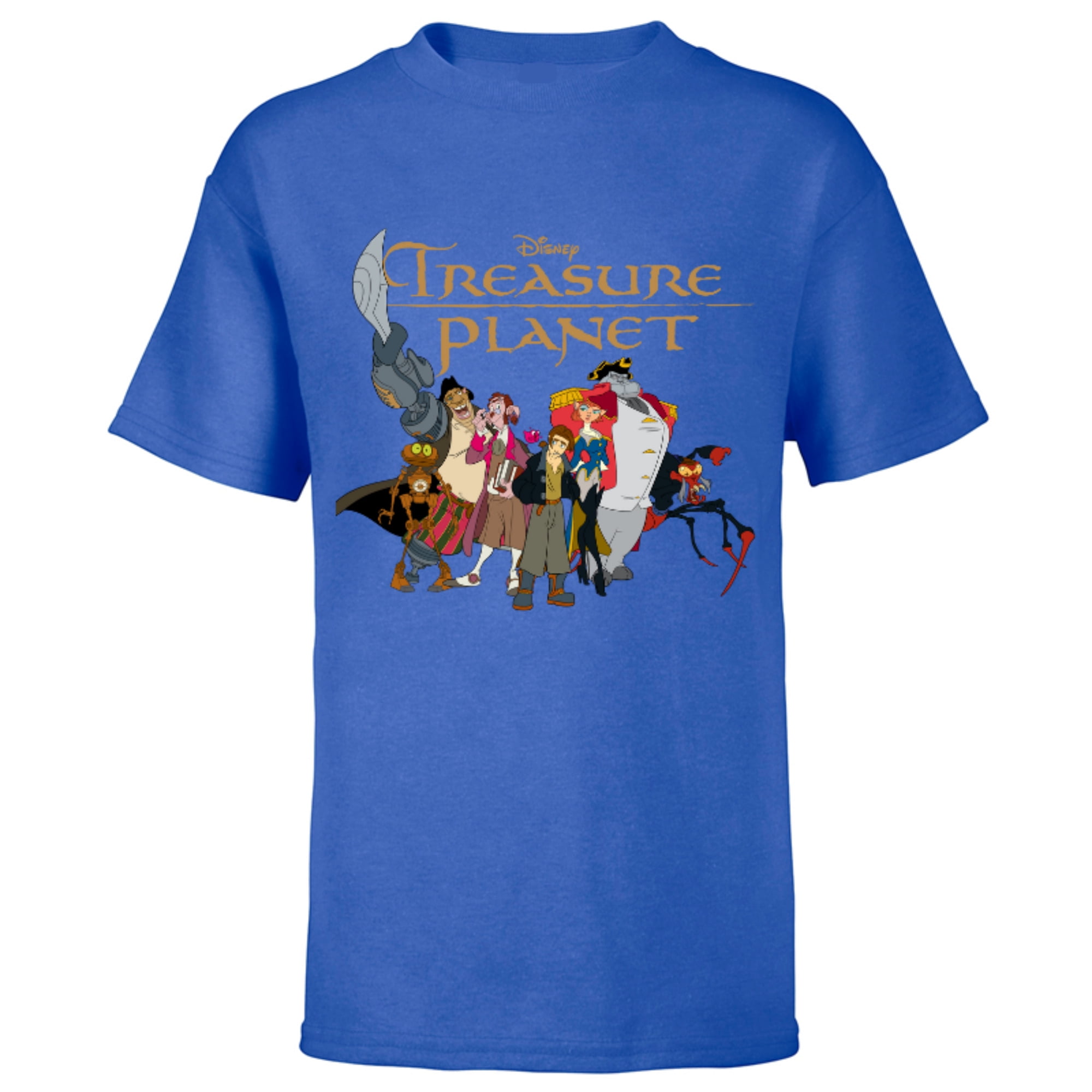 Disney Treasure Planet Logo and Characters T-Shirt - Short Sleeve T ...