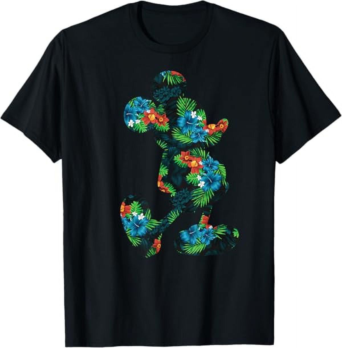 Disney Tropical Mickey Print T-Shirt - Walmart.com