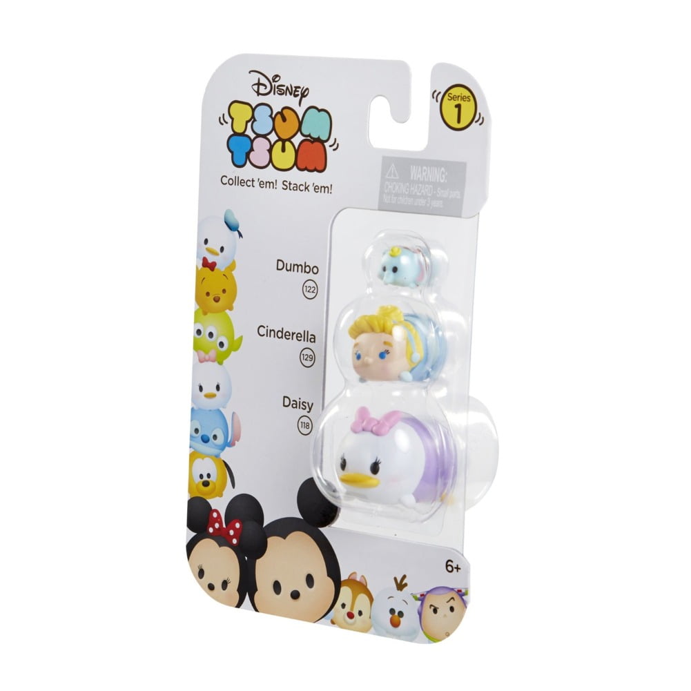 Disney Tsum Tsum Dumbo, Cinderella & Daisy Figures for Play - Walmart ...
