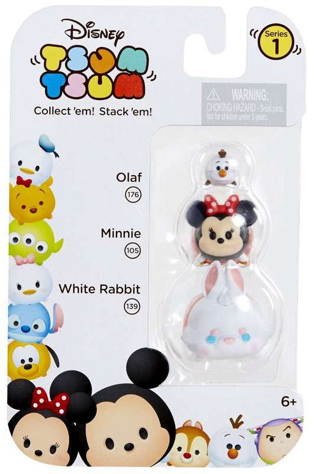 Disney Tsum Tsum Series 1 Olaf, Minnie & White Rabbit Mini Figure, 3 ...