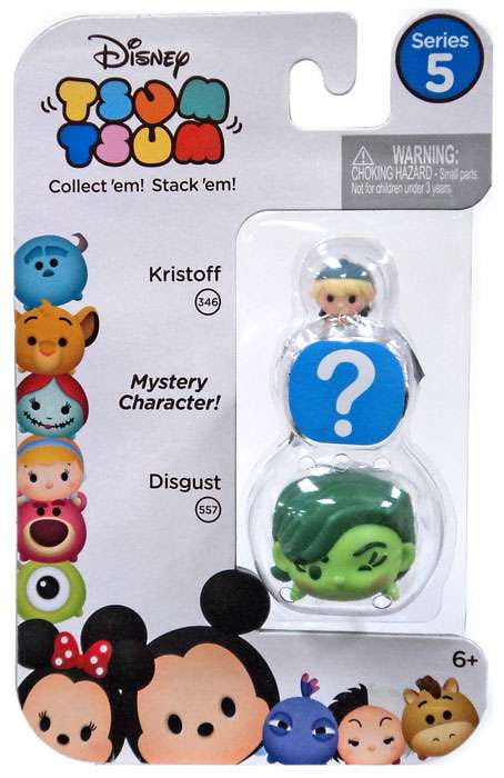 Disney Tsum Tsum Series 5 Kristoff & Disgust Mini Figures, 3 Pack ...