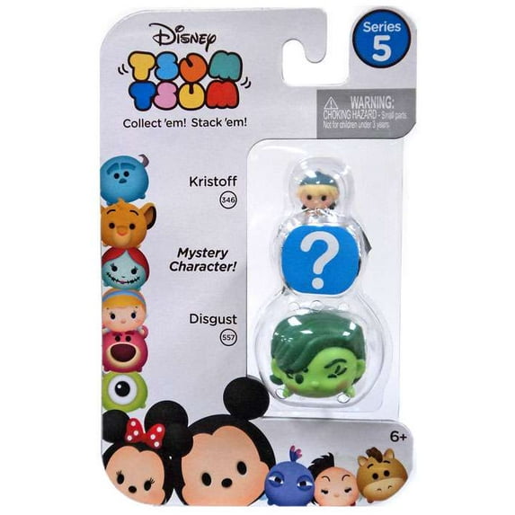 Disney Tsum Tsum Series 5 Kristoff & Disgust Mini Figures, 3 Pack ...