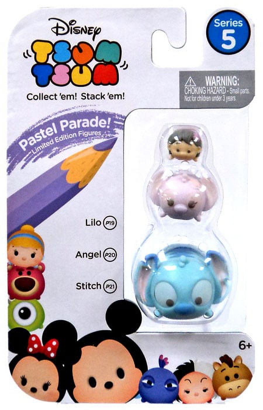 Disney Tsum Tsum Series 5 Pastel Parade Lilo, Angel & Stitch Minifigure ...