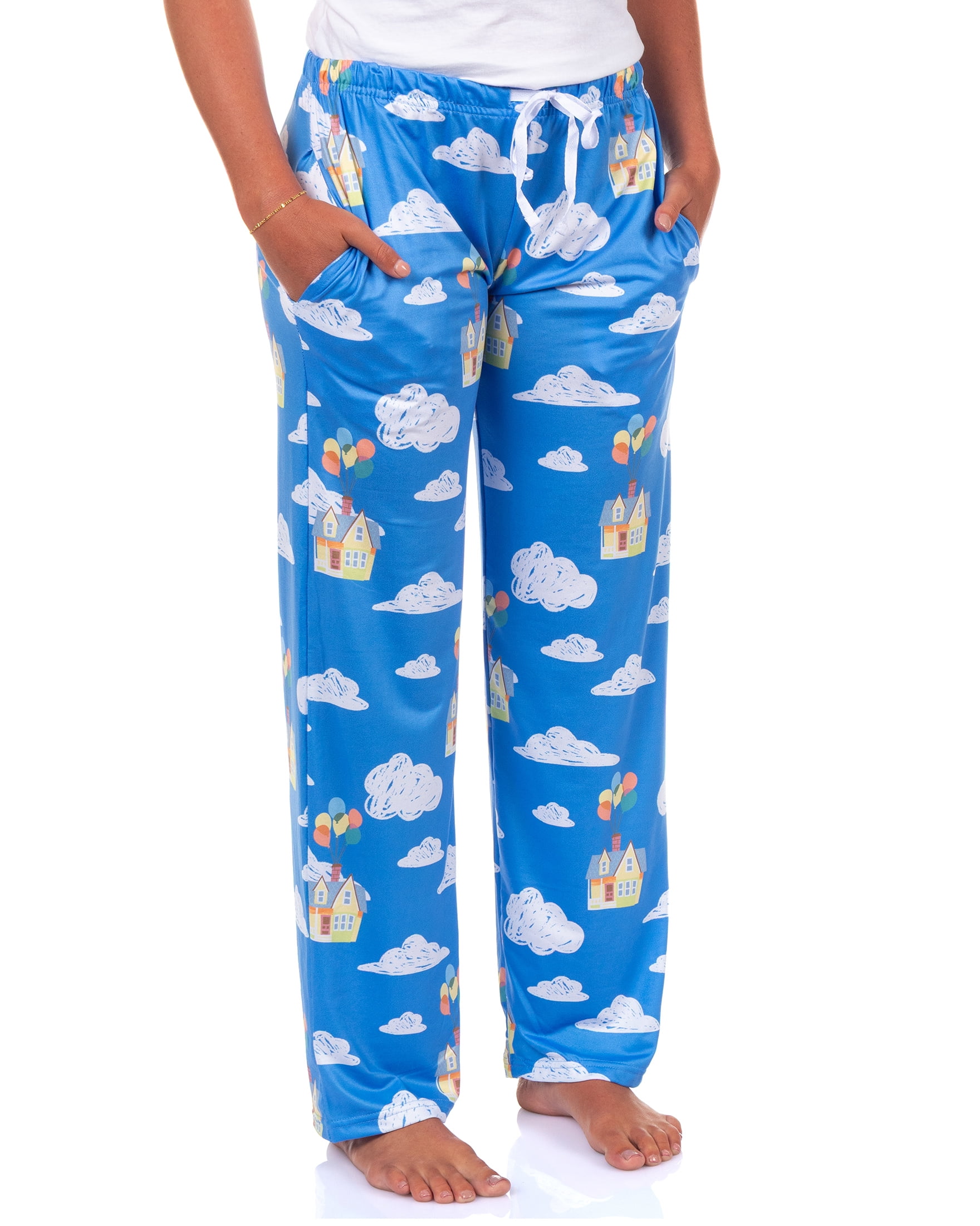 Disney UP Pjs Women's Floating House With Balloons Clouds Pajama Pants ...