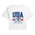 Disney - USA Ski Team - Juniors Cropped Graphic T-Shirt - Walmart.com