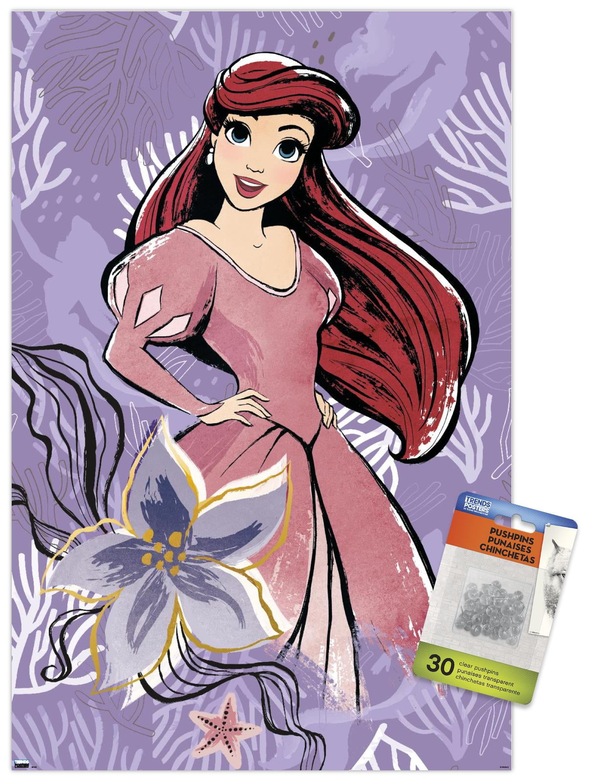 Disney Ultimate Princess Celebration - Ariel Wall Poster with Pushpins ...