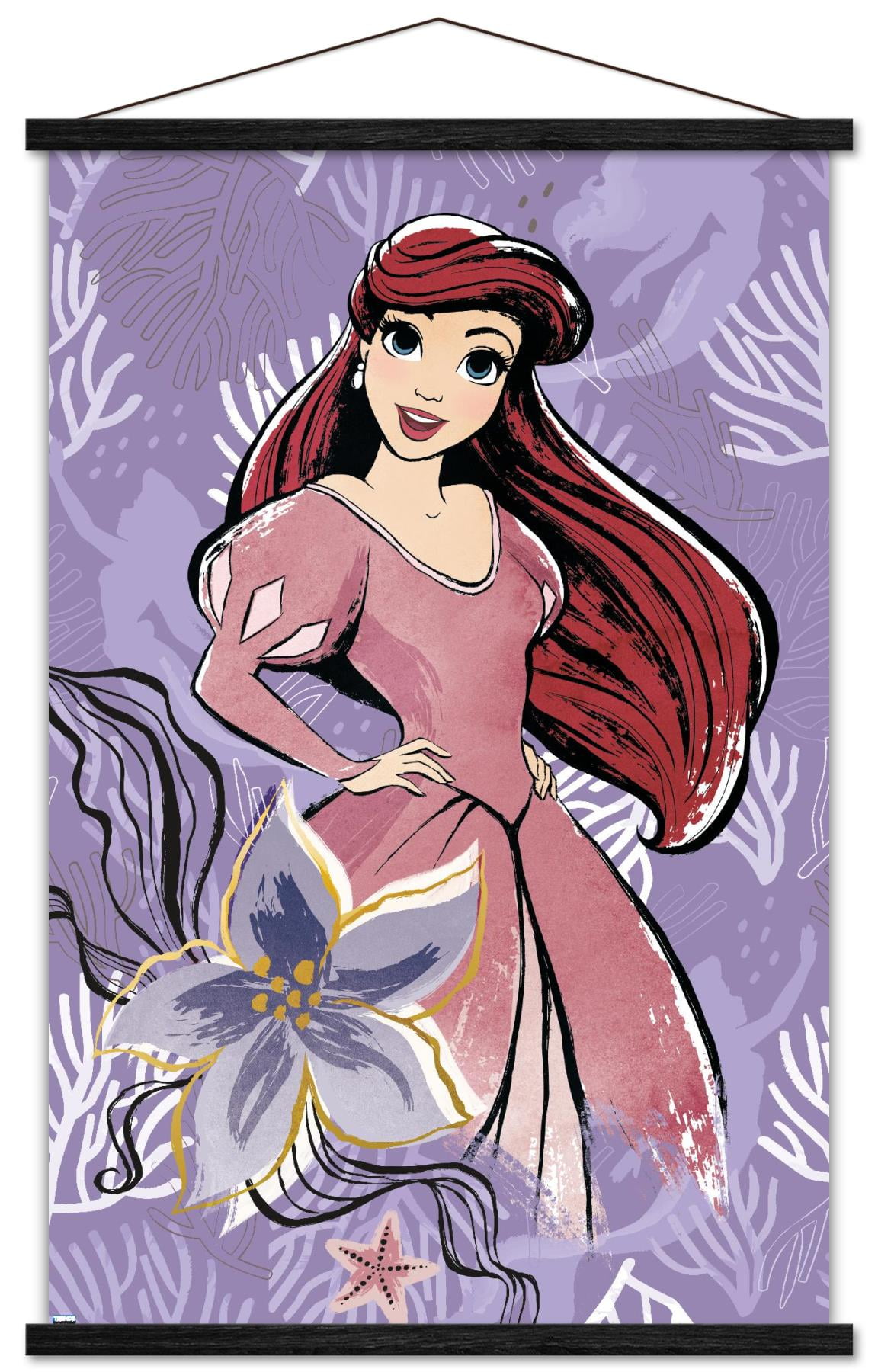 Disney Ultimate Princess Celebration - Ariel Wall Poster with Wooden ...