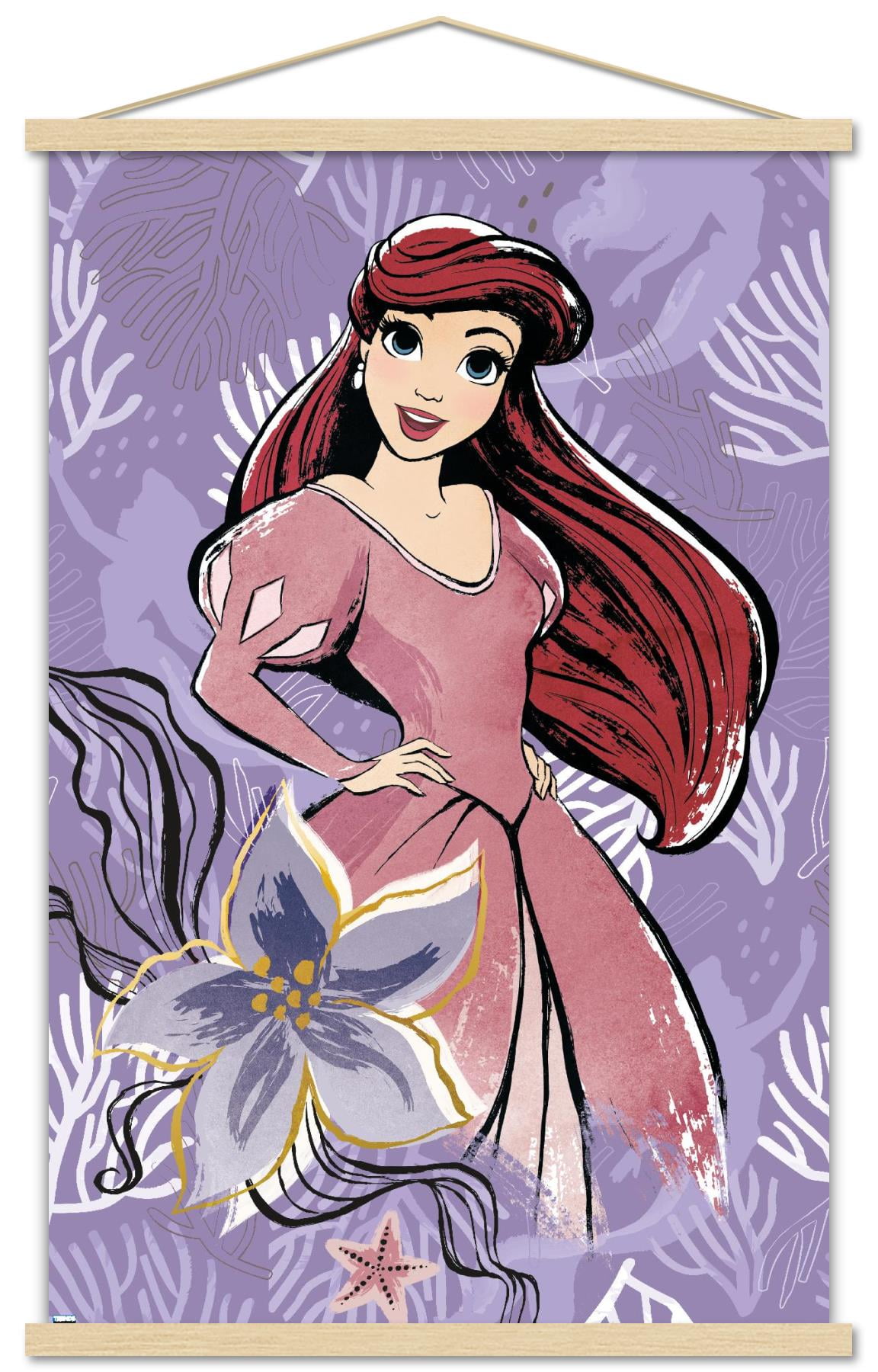 Disney Ultimate Princess Celebration - Ariel Wall Poster with Wooden ...
