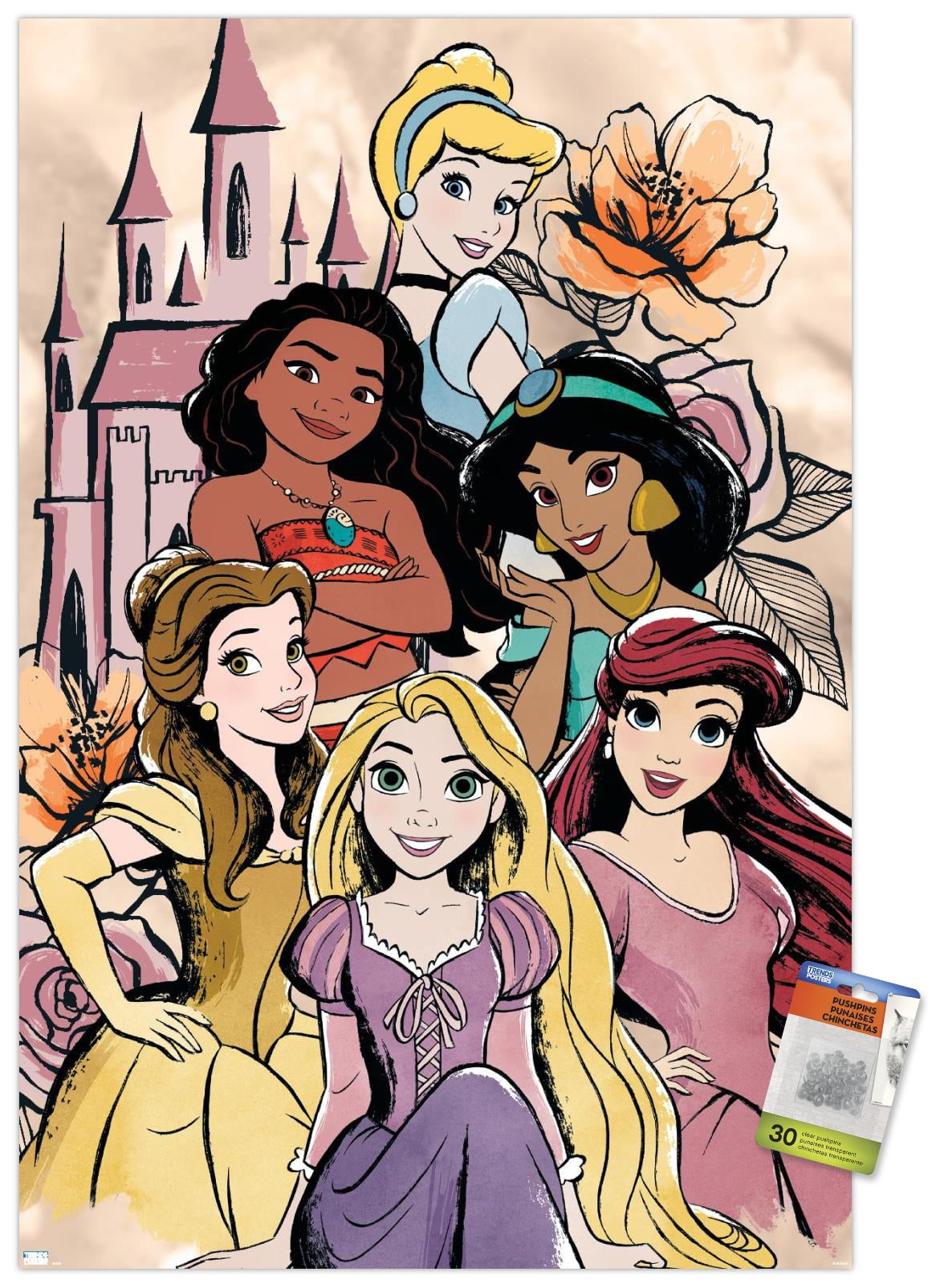 Disney Ultimate Princess Celebration - Castle Group Wall Poster with ...