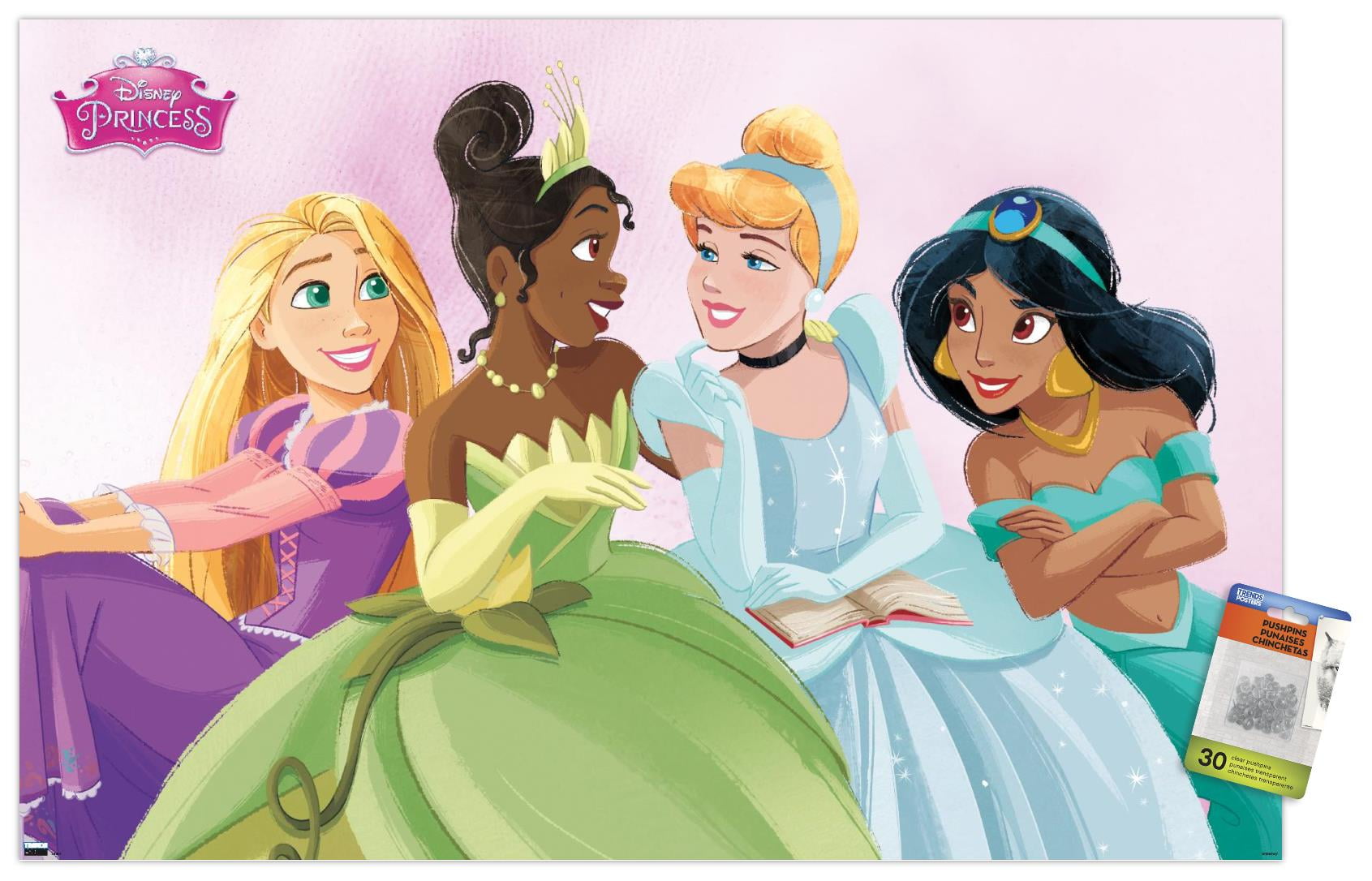 Disney Ultimate Princess Celebration - Group Wall Poster with Pushpins ...