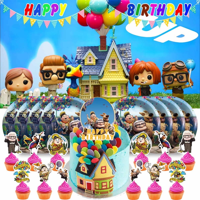 Disney Up Birthday Party Supplies Decorations Decor Plates Backdrop ...