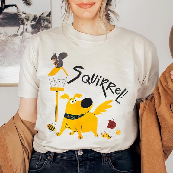 Disney Up Movie Dug Days Squirrel Bird Feeder Shirt Dug Dog T-shirt ...