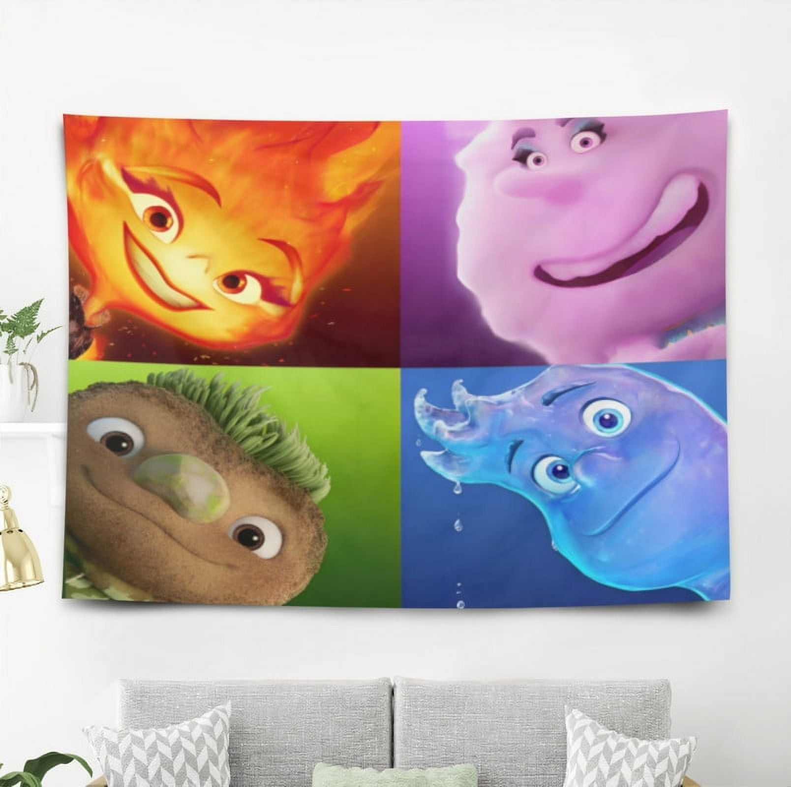 Elemental Tapestry Gift Wall Hanging Backdrop for Room Bedroom Girls Or ...