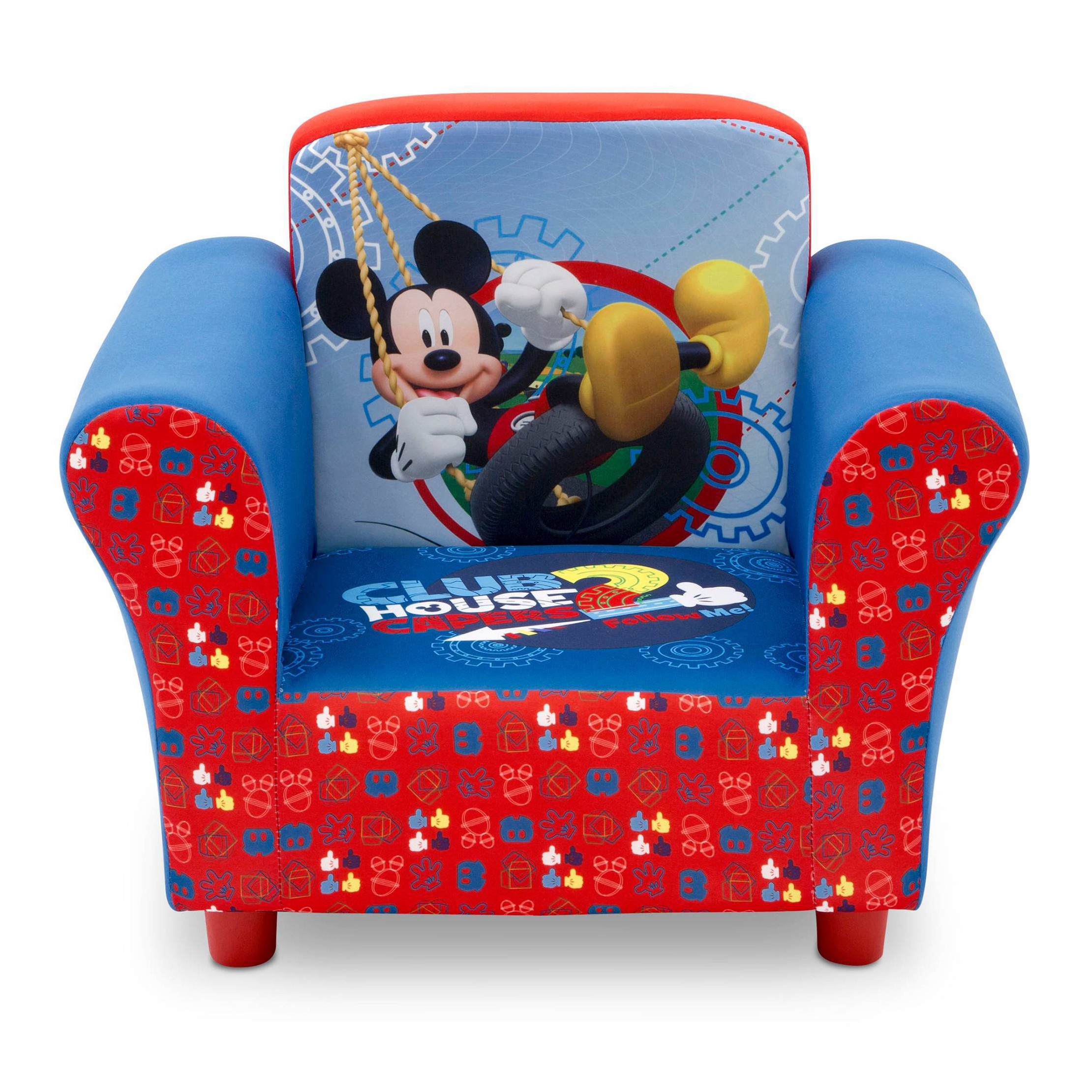 Delta Children Disney Minnie Mouse Kids Upholstered Chair with Sculpted ...
