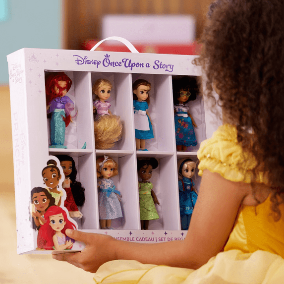 Disney "Upon a Story" Princess Toys Set with 8 Poseable Mini Dolls ...