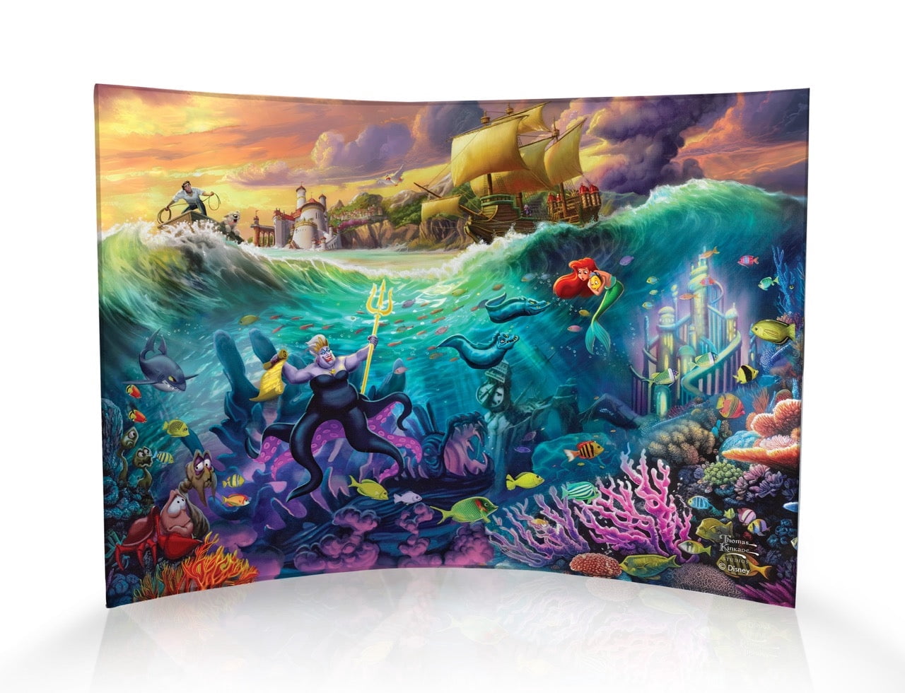 Disney (Ursula) 10" x 7" Curved Acrylic Print - Walmart.com